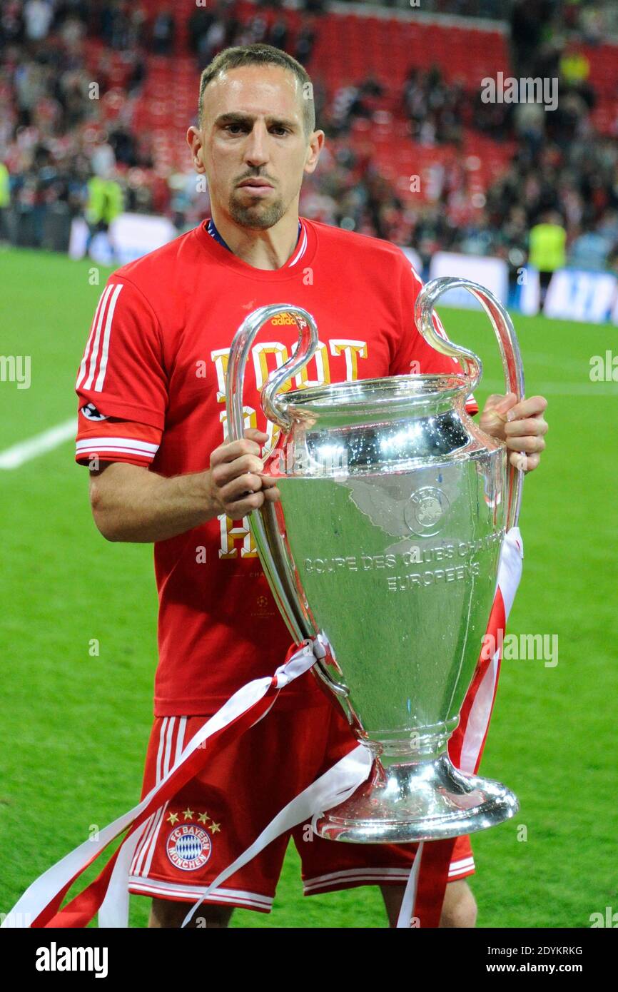 Franck Ribery with the Cup during the UEFA Champions League Final ...