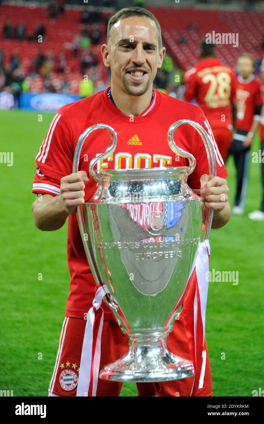 Franck Ribery with the Cup during the UEFA Champions League Final ...