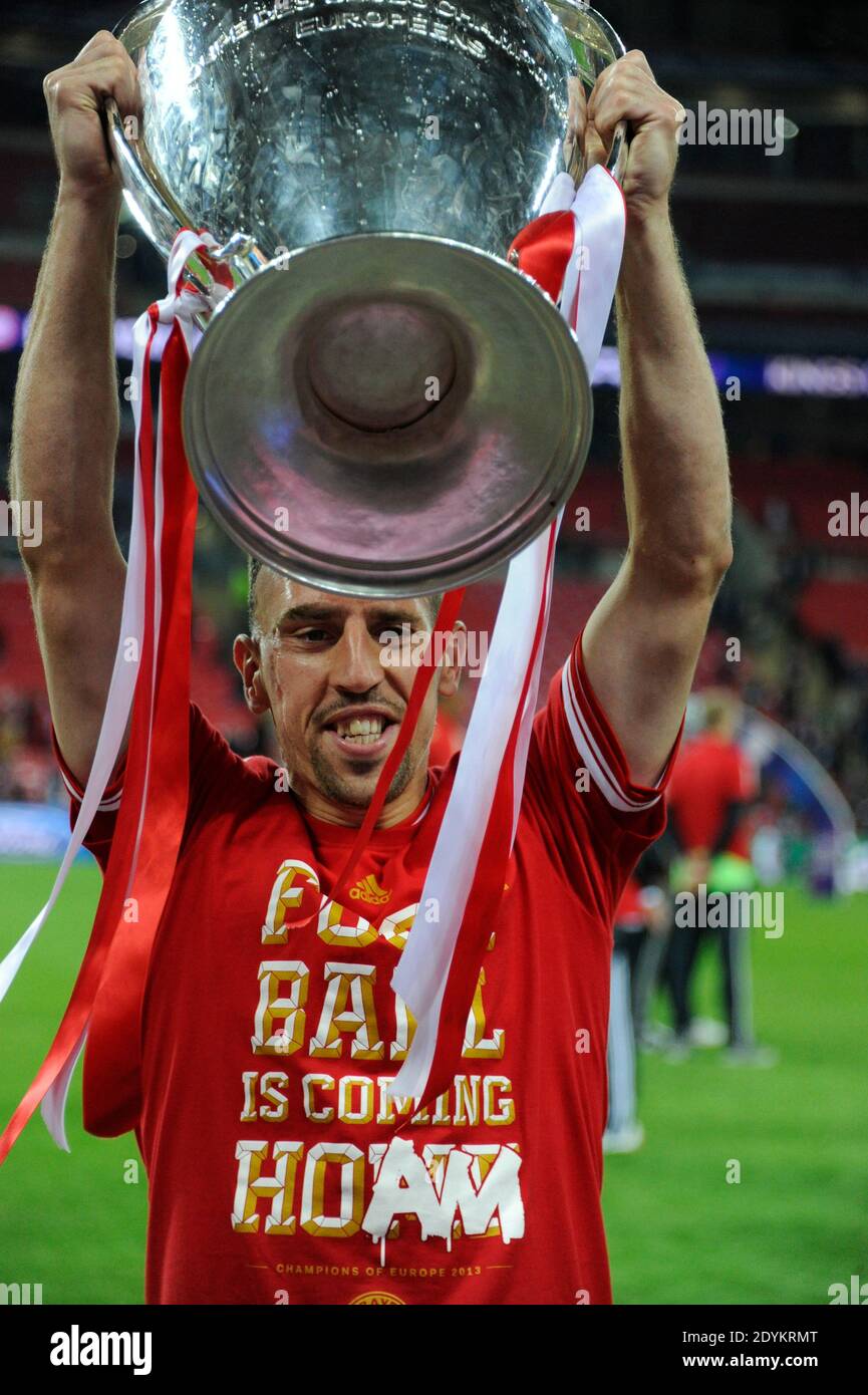 Franck Ribery with the Cup during the UEFA Champions League Final ...