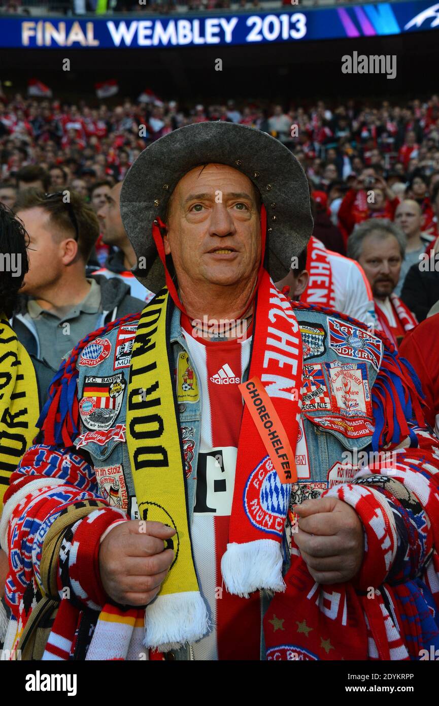 Bayern Munich fans and supporters during the UEFA Champions League ...