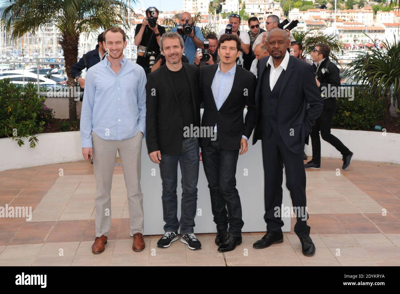 Conrad Kemp, Jerome Salle, Orlando Bloom and Forest Whitaker pose at ...