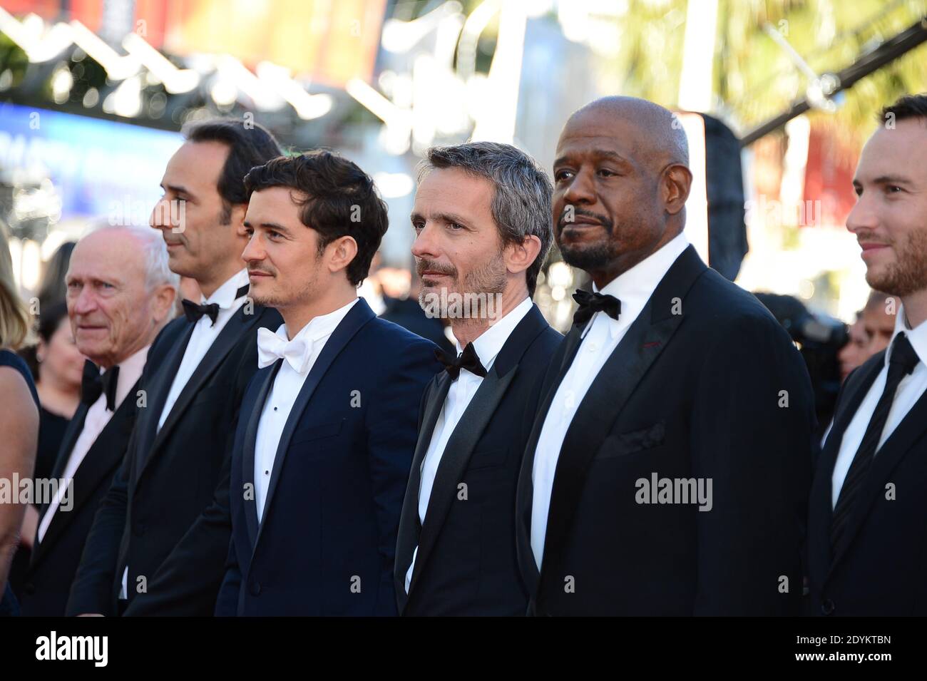 Actor Orlando Bloom, director Jerome Salle, actors Forest Whitaker and ...