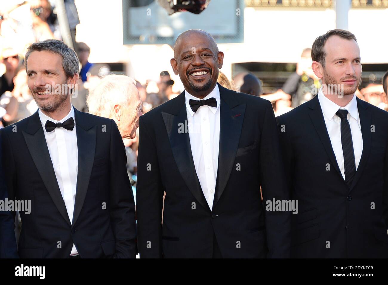 Actor Orlando Bloom, director Jerome Salle, actors Forest Whitaker and ...