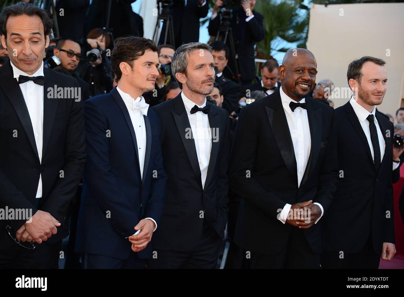 Actor Orlando Bloom, director Jerome Salle, actors Forest Whitaker and ...