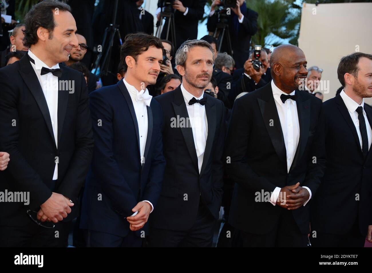 Actor Orlando Bloom, director Jerome Salle, actors Forest Whitaker and ...