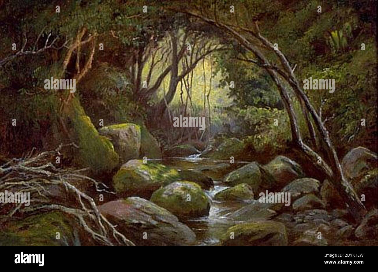 Laurence Wilson - The Shaded Stream Stock Photo - Alamy