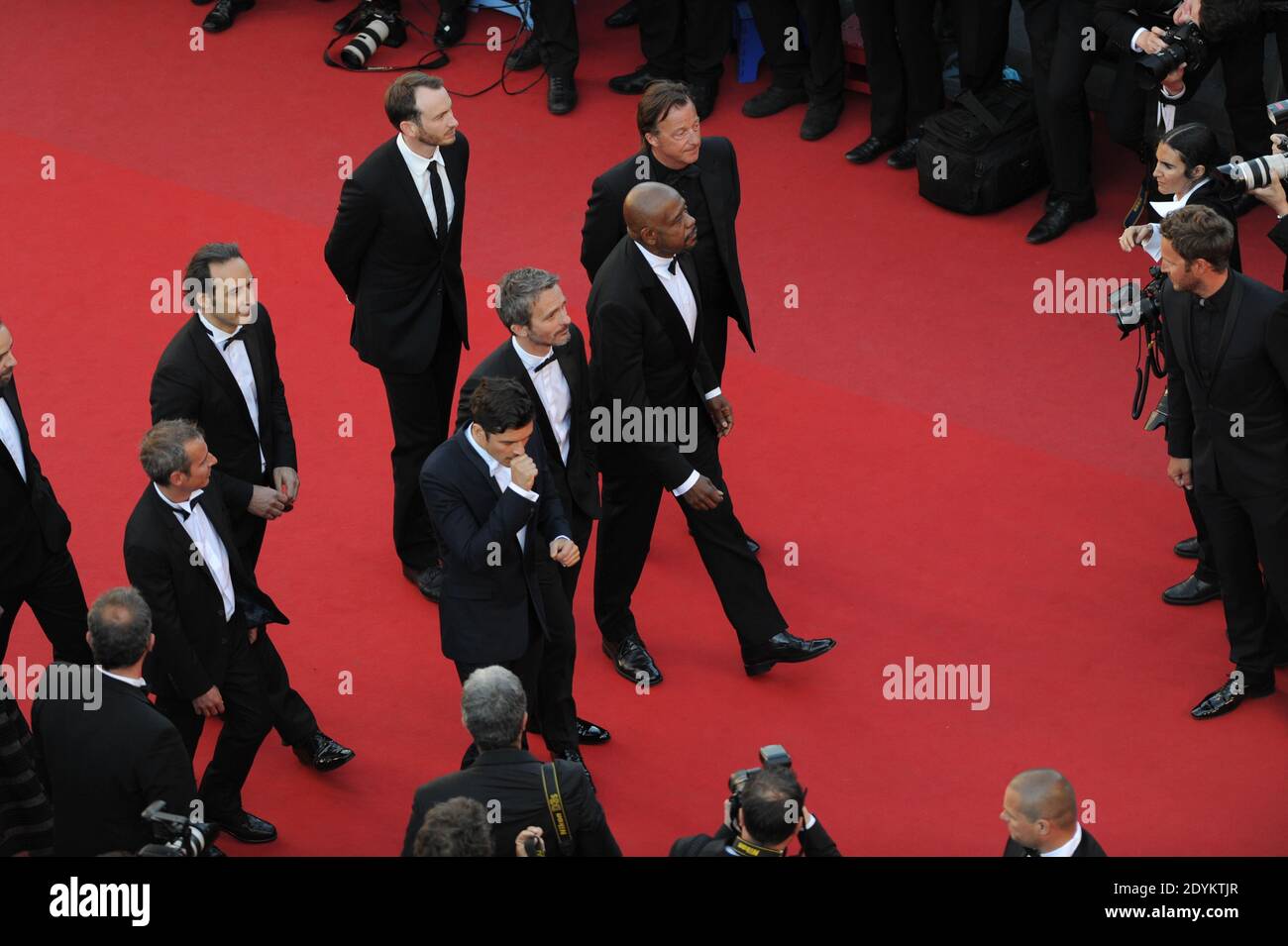 Actor Orlando Bloom, director Jerome Salle, actors Forest Whitaker and ...