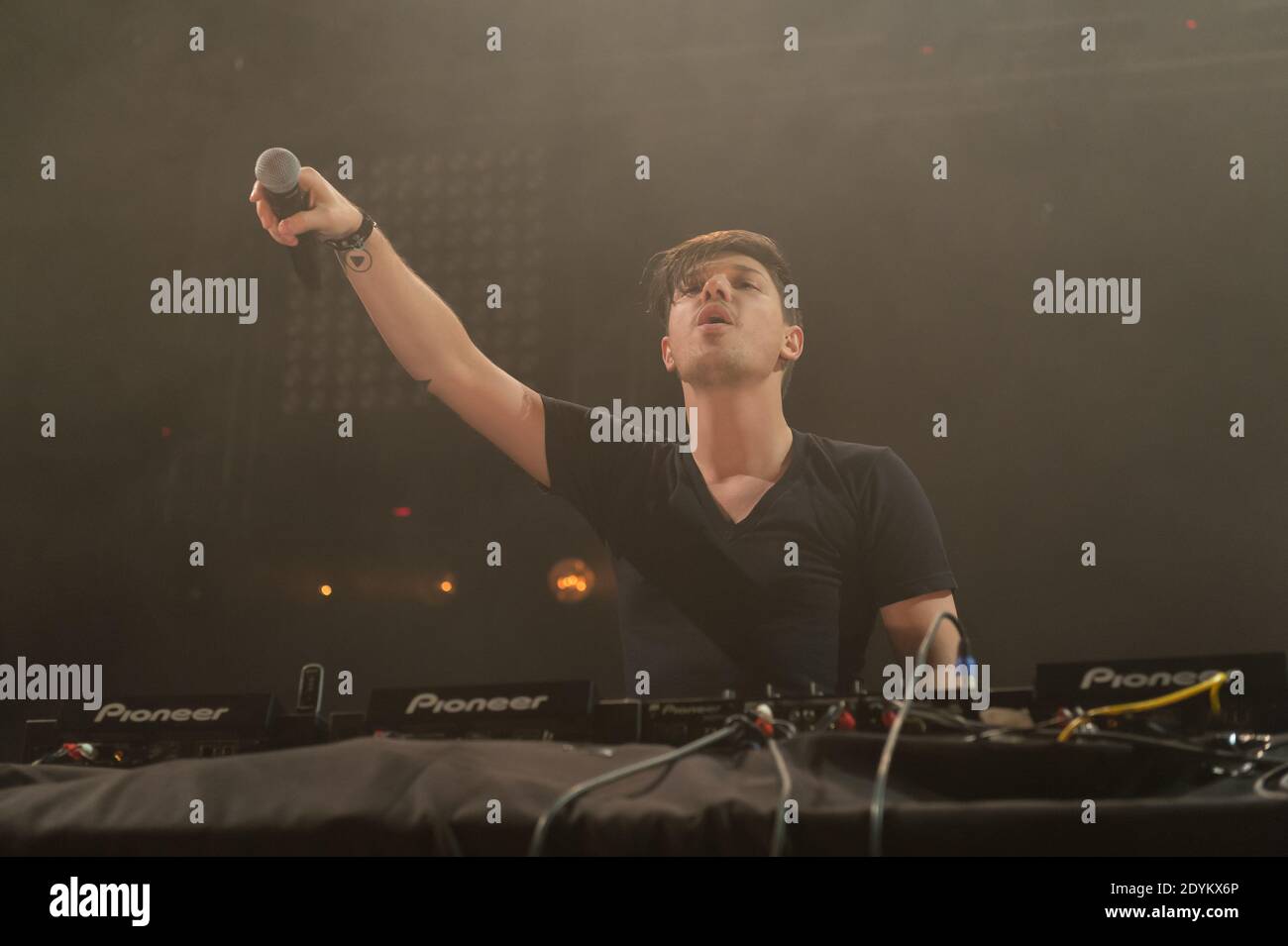 Quentin Mosimann performs during the 'Fete De L'Espoir' in Geneva ...