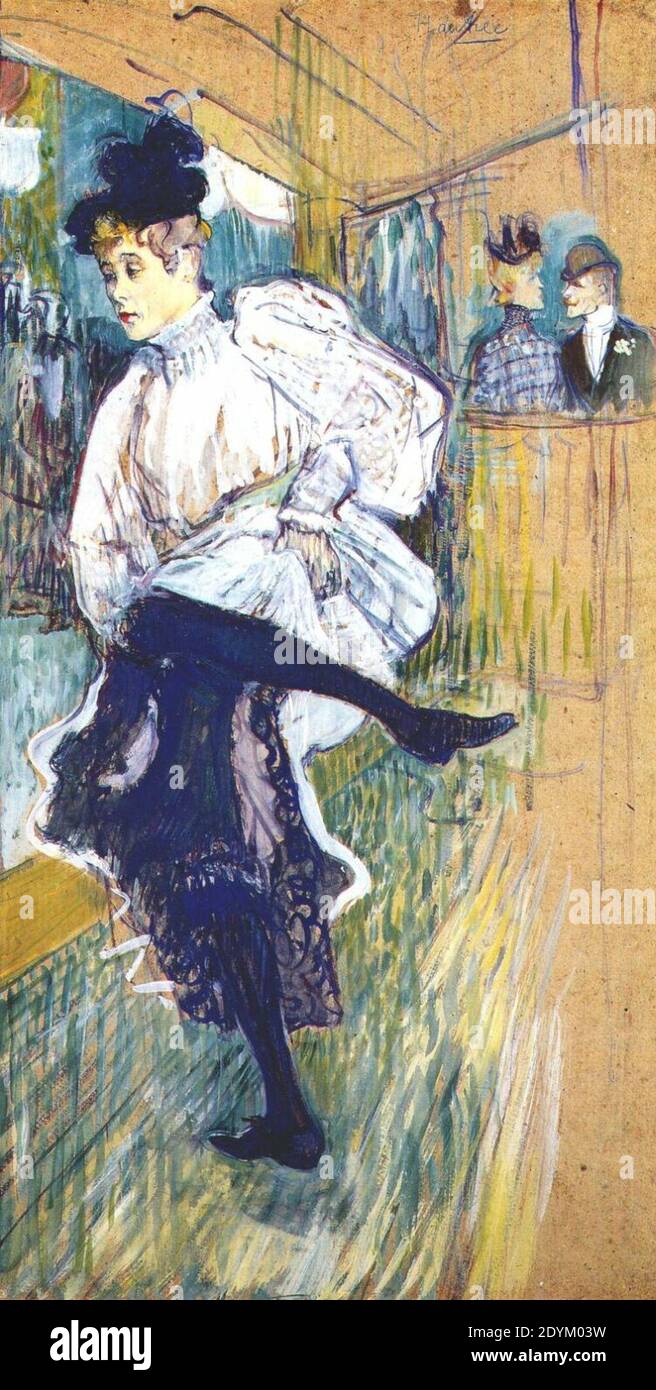 Lautrec jane avril dancing 1892 Stock Photo - Alamy