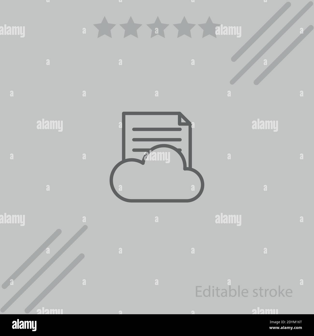 cloud data vector icon modern simple vector illustration Stock Vector ...