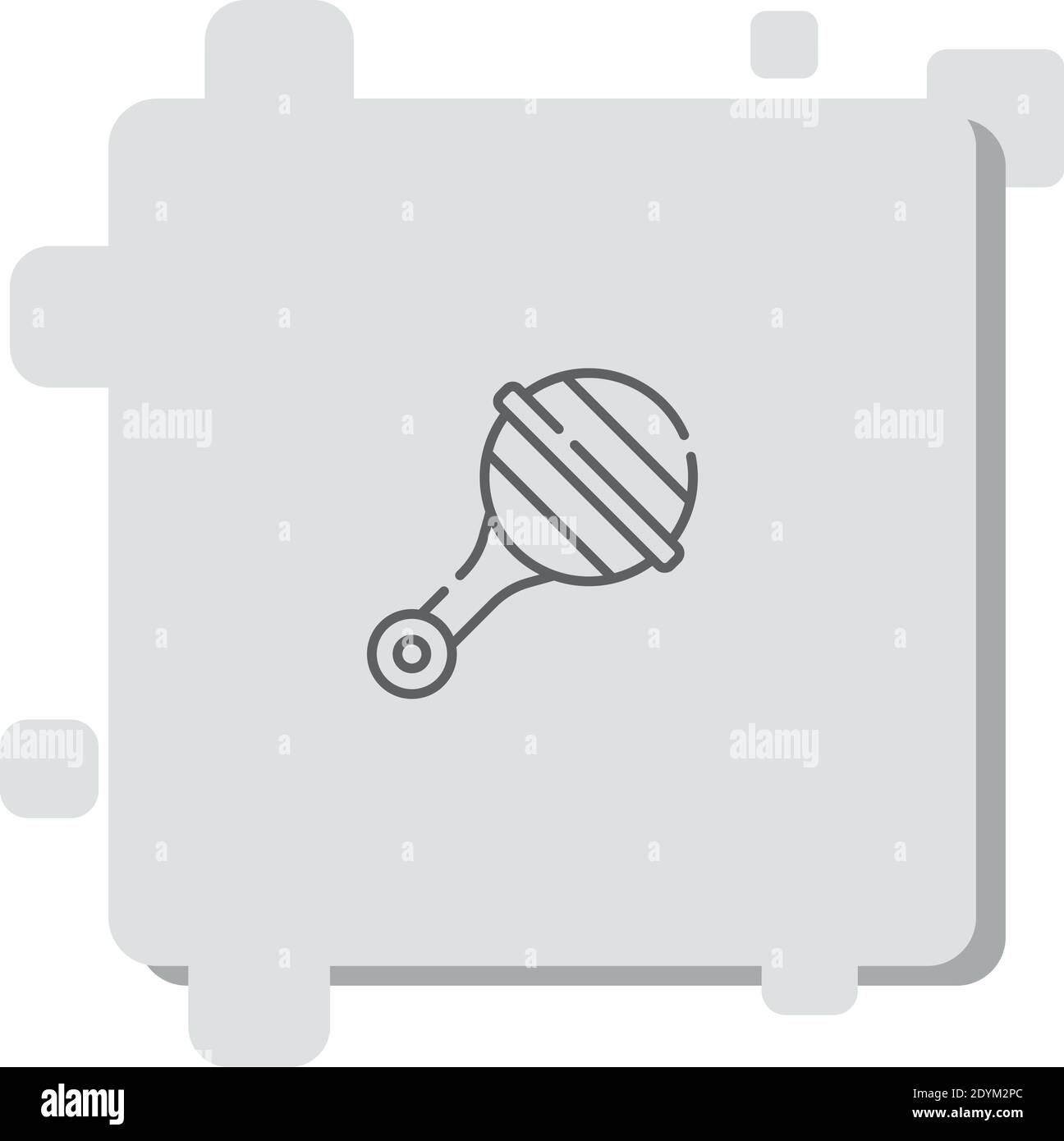 rattle vector icon modern simple vector illustration Stock Vector Image ...