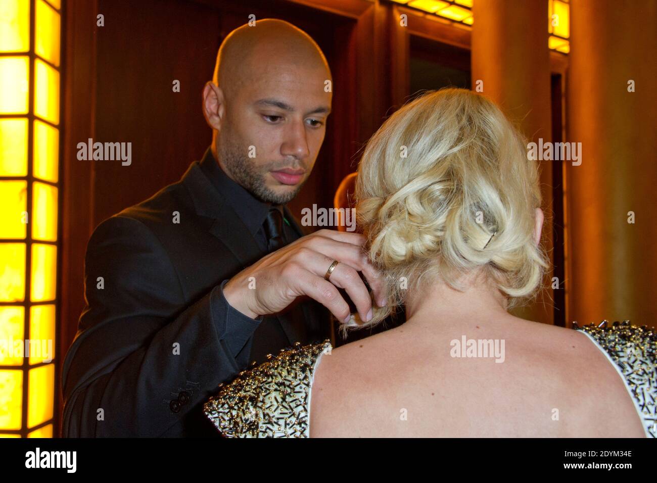 Xavier Delarue and Tatiana-Laurence Delarue attends the fundraising ...
