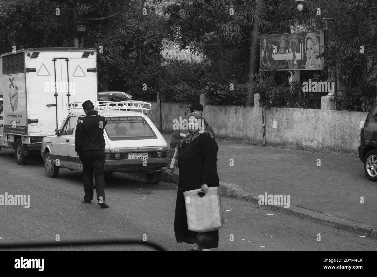 Cairo Egypt : egyptians life in the street, cars and a truck Stock ...