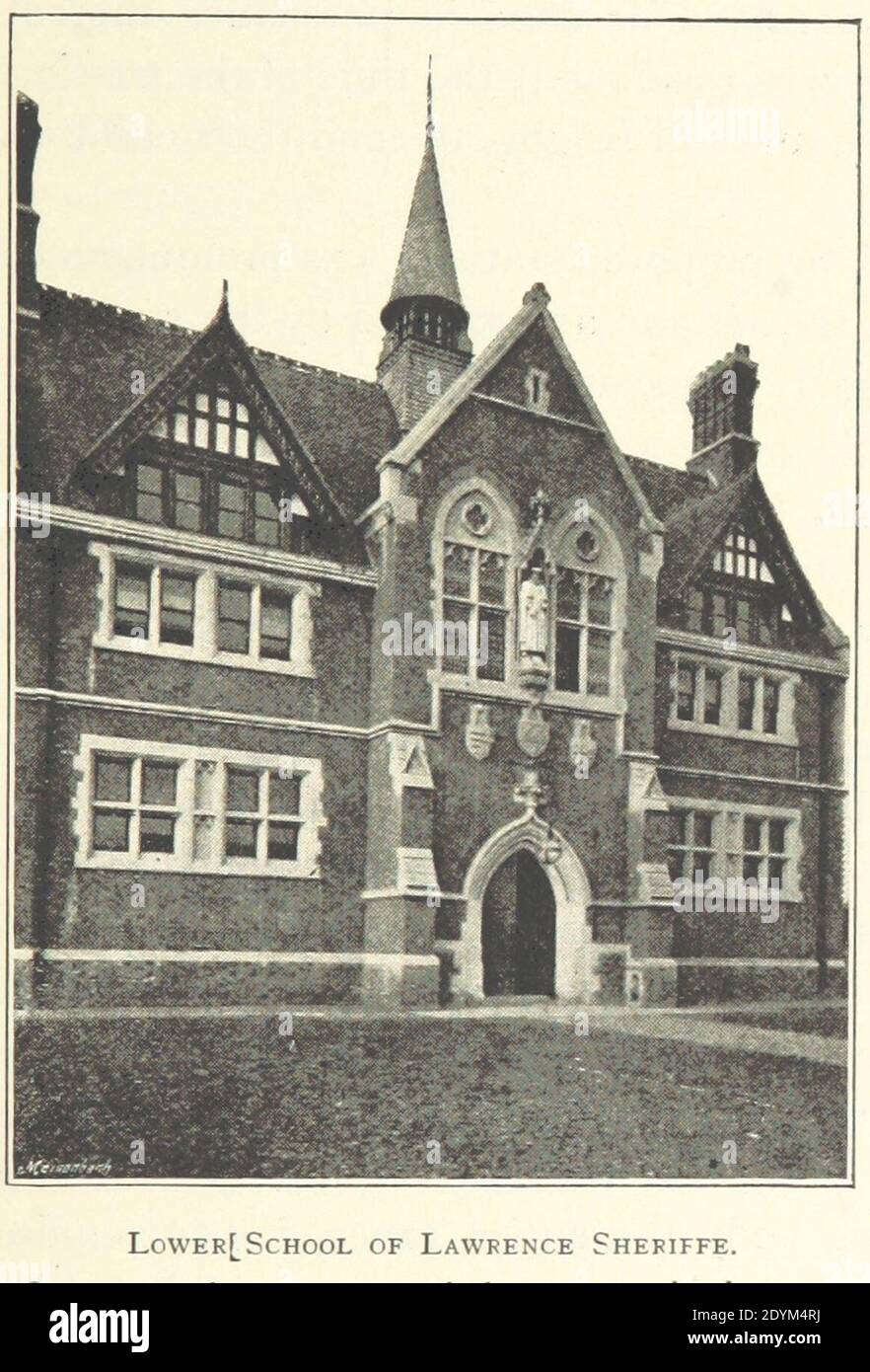 Lawrence Sheriff school old photo Stock Photo - Alamy