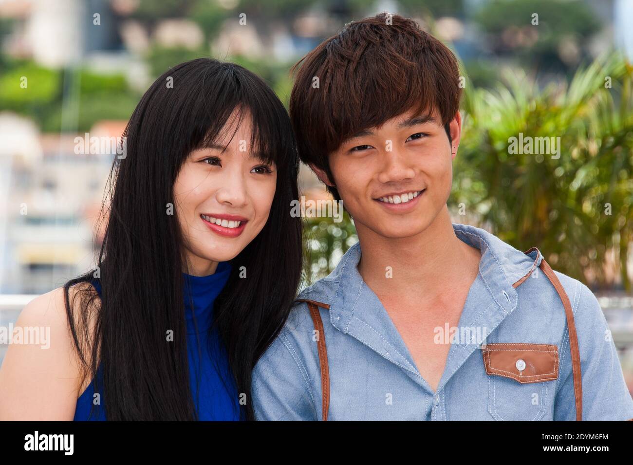 Meng Li and Lanshan Luo at a photocall for the film 'Tian Zhu Ding' (A Touche Of Sin) presented ...