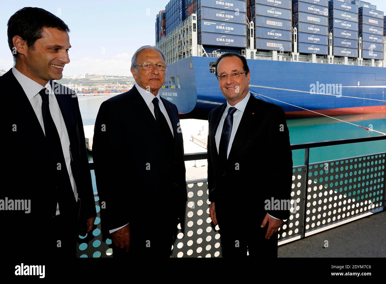 Rodolphe Saade, CMA CGM's General Director, Jacques Saade, Chief ...