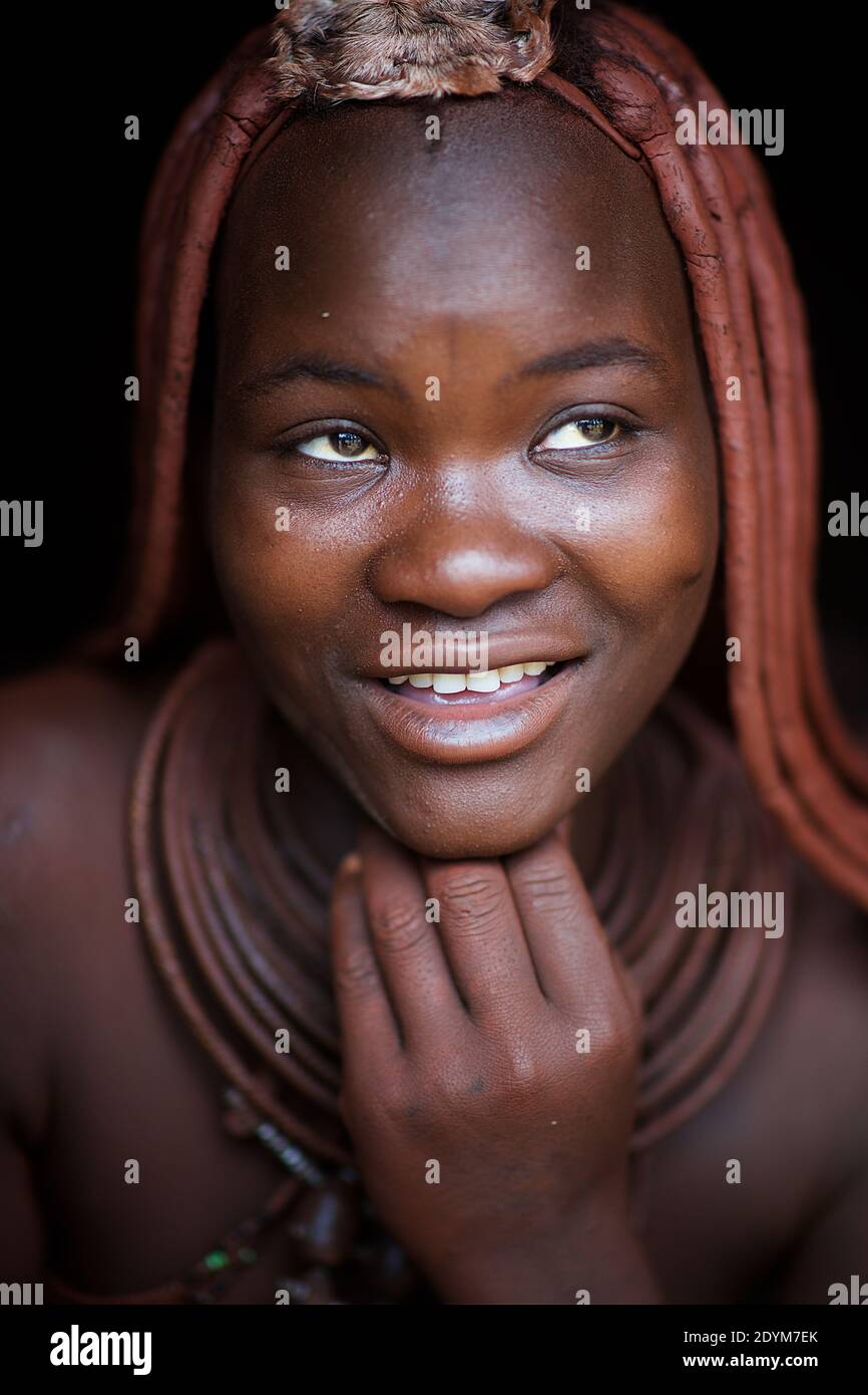 Himba woman smile hi-res stock photography and images - Alamy