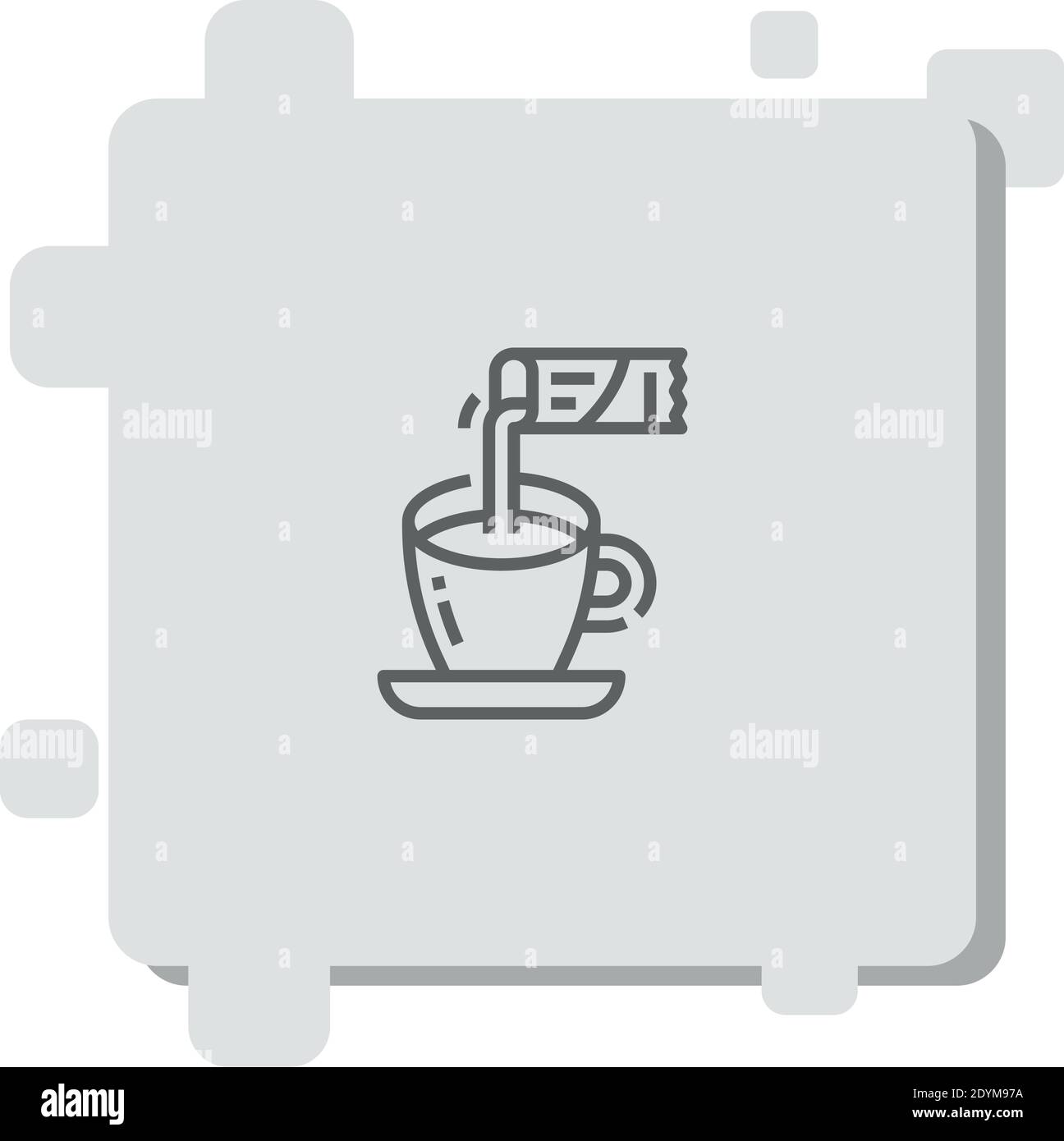 instant coffee vector icon modern simple vector illustration Stock ...