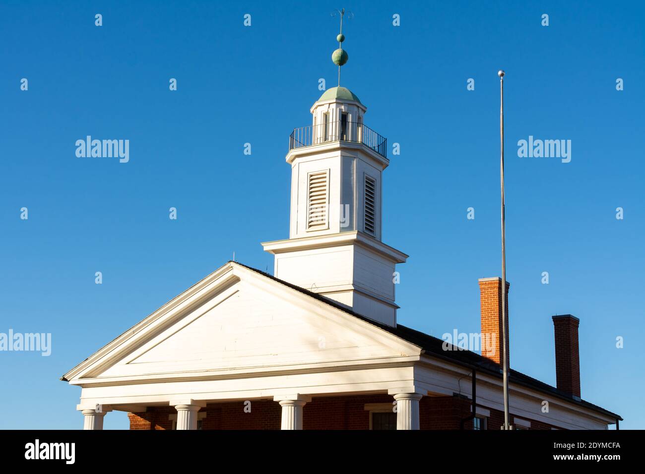 Old courthouse in small Midwest town. Metamora, Illinois, USA Stock ...