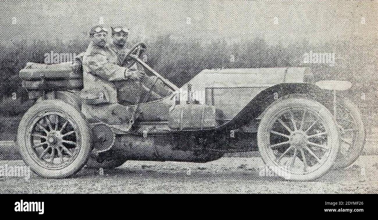 La voiture Mercedes d'Otto Saltzer au Grand Prix de l'ACF 1907 Stock ...