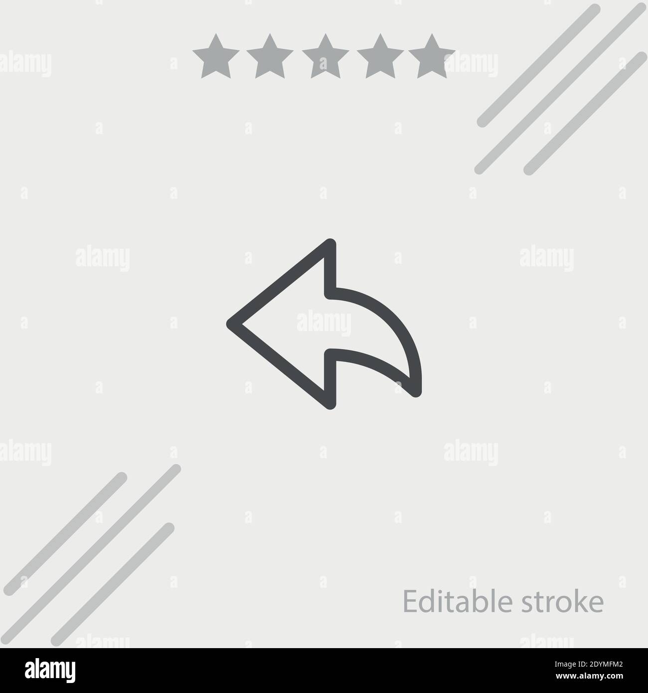 reply vector icon modern simple vector illustration Stock Vector Image ...