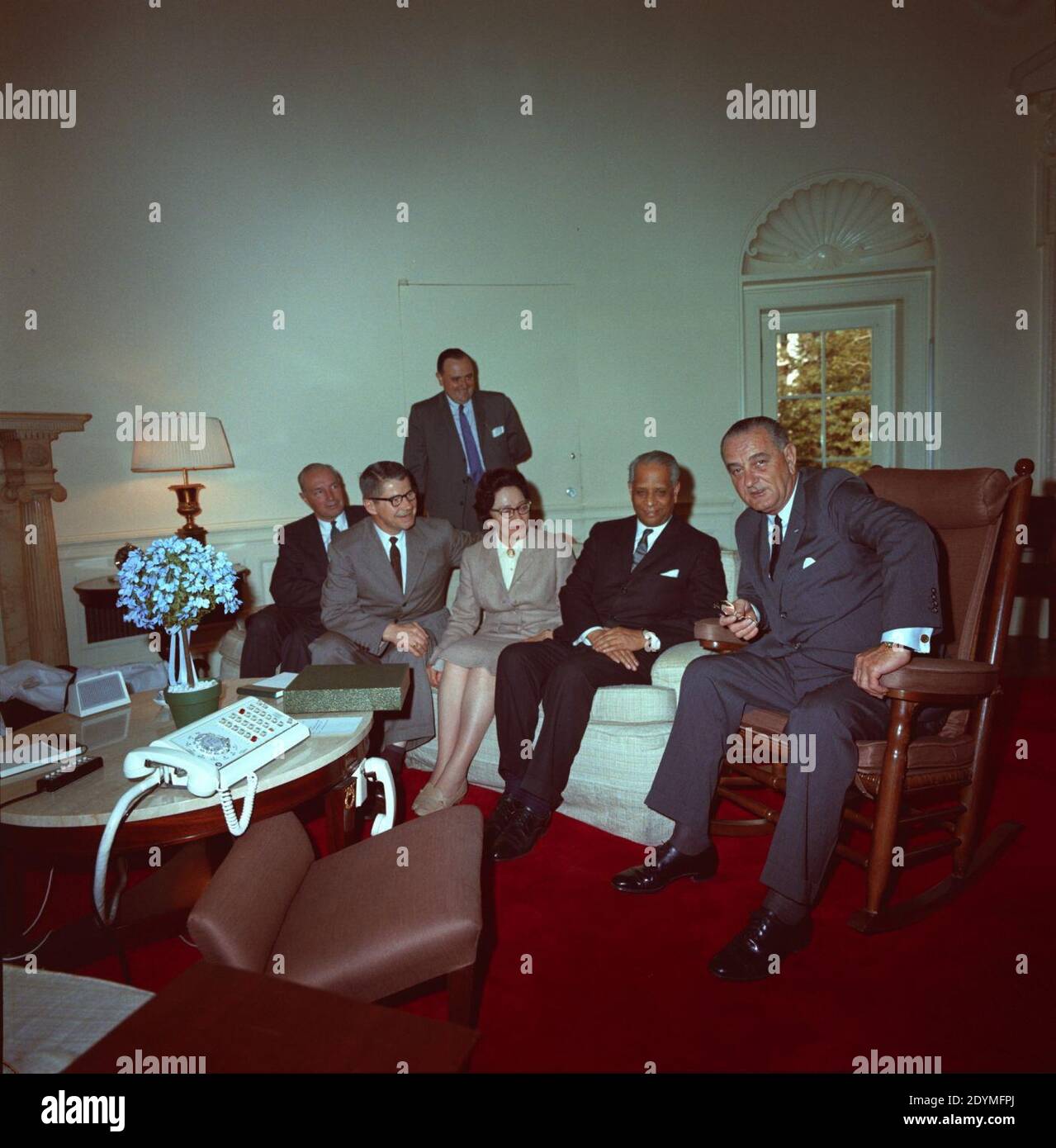 LBJ in the Oval Office 4 May 1964 Stock Photo - Alamy