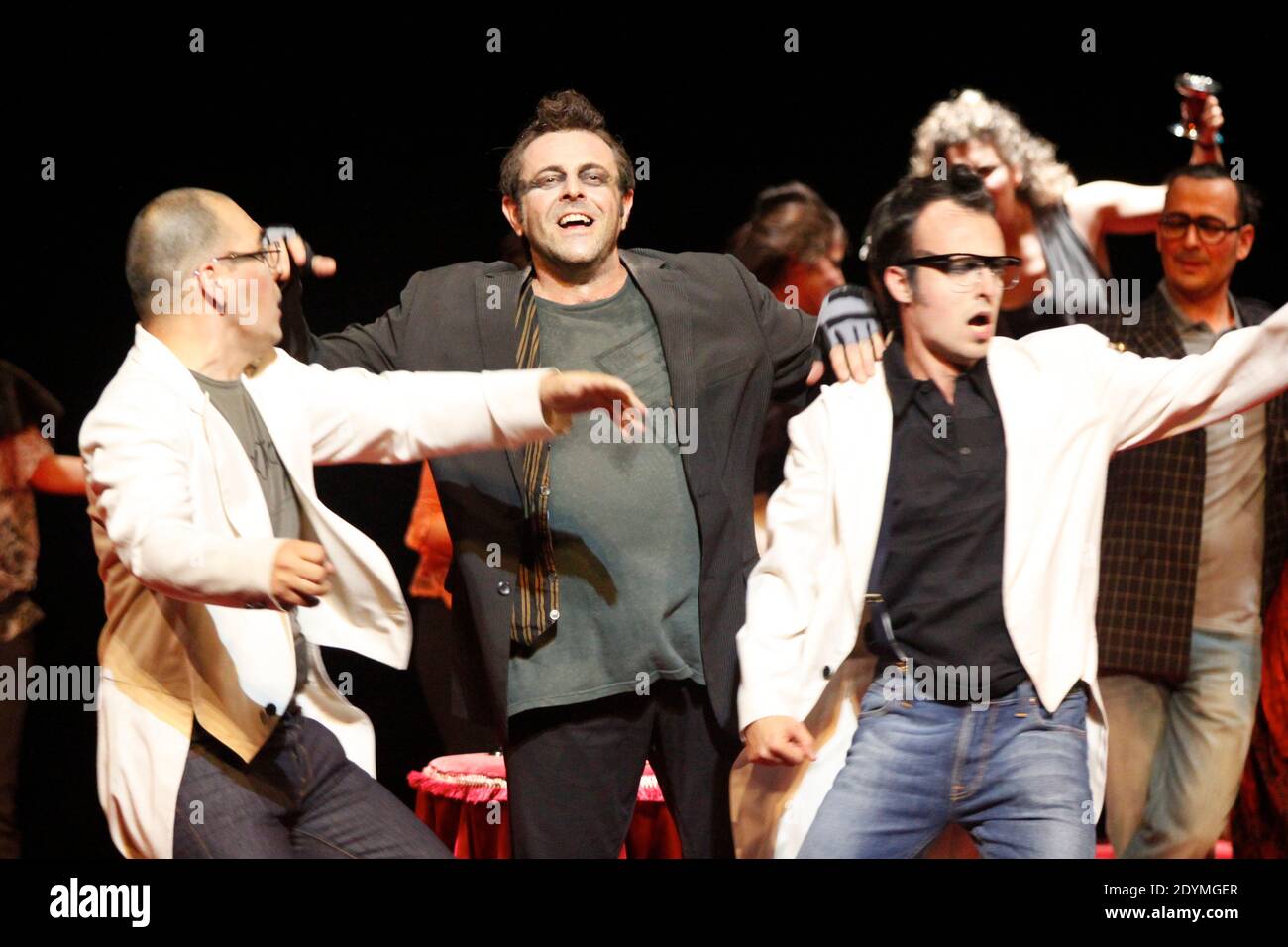 Spanish theater company during the Operetta's general repetition at ...