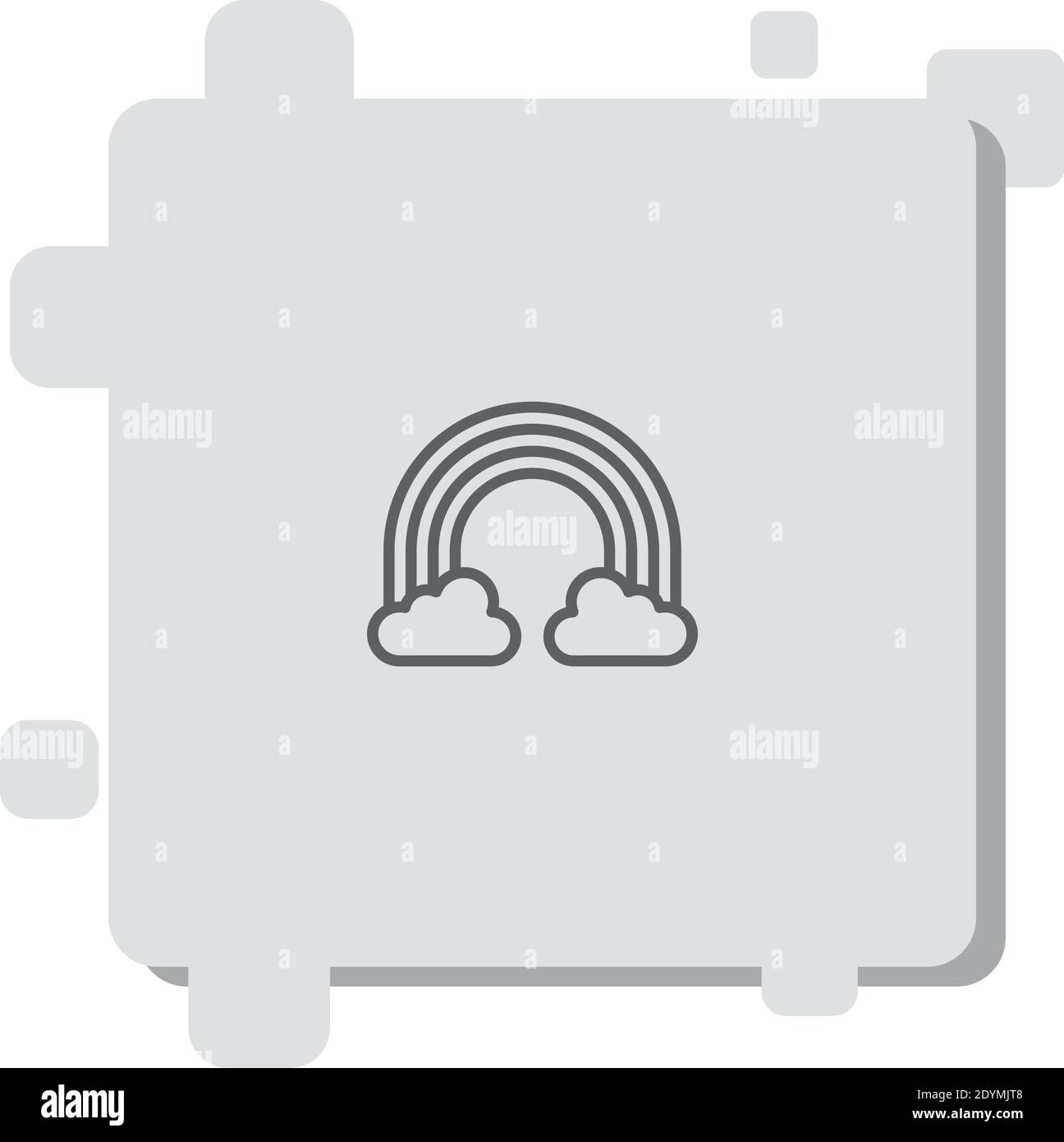 rainbow vector icon modern simple vector illustration Stock Vector ...