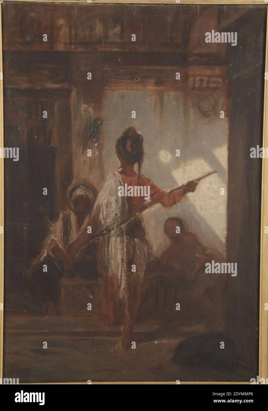 Le Bachi-Bouzouk gardien de l'entrée du harem Stock Photo - Alamy