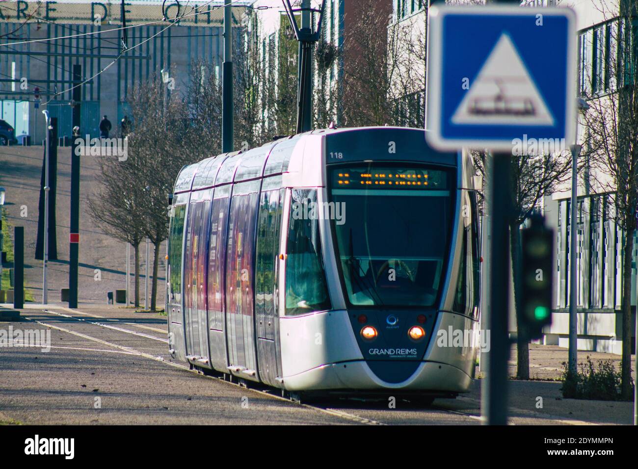 Tramway reims france train rail hi-res stock photography and images - Alamy