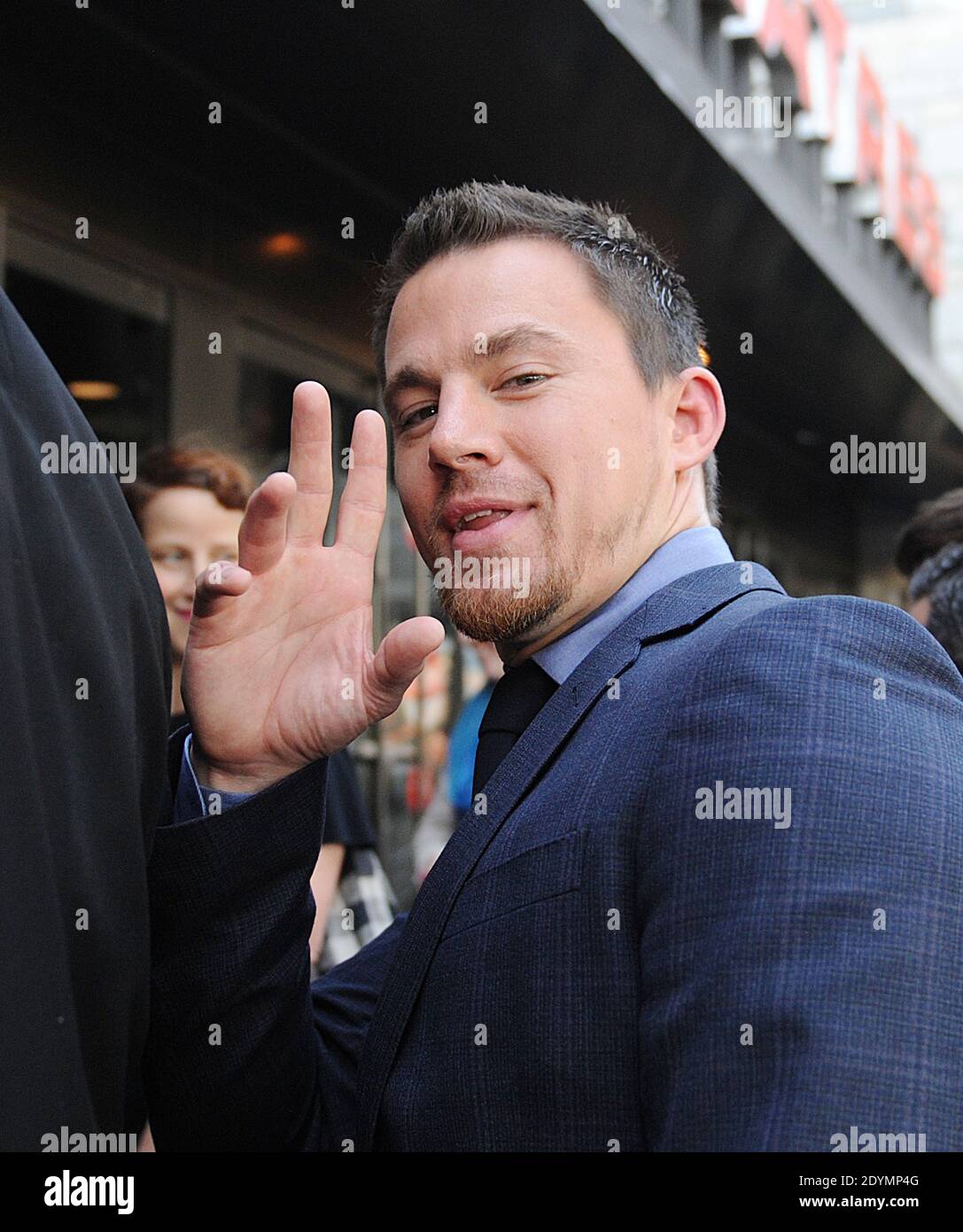 Actor Channing Tatum attends the premiere of the film White House Down ...