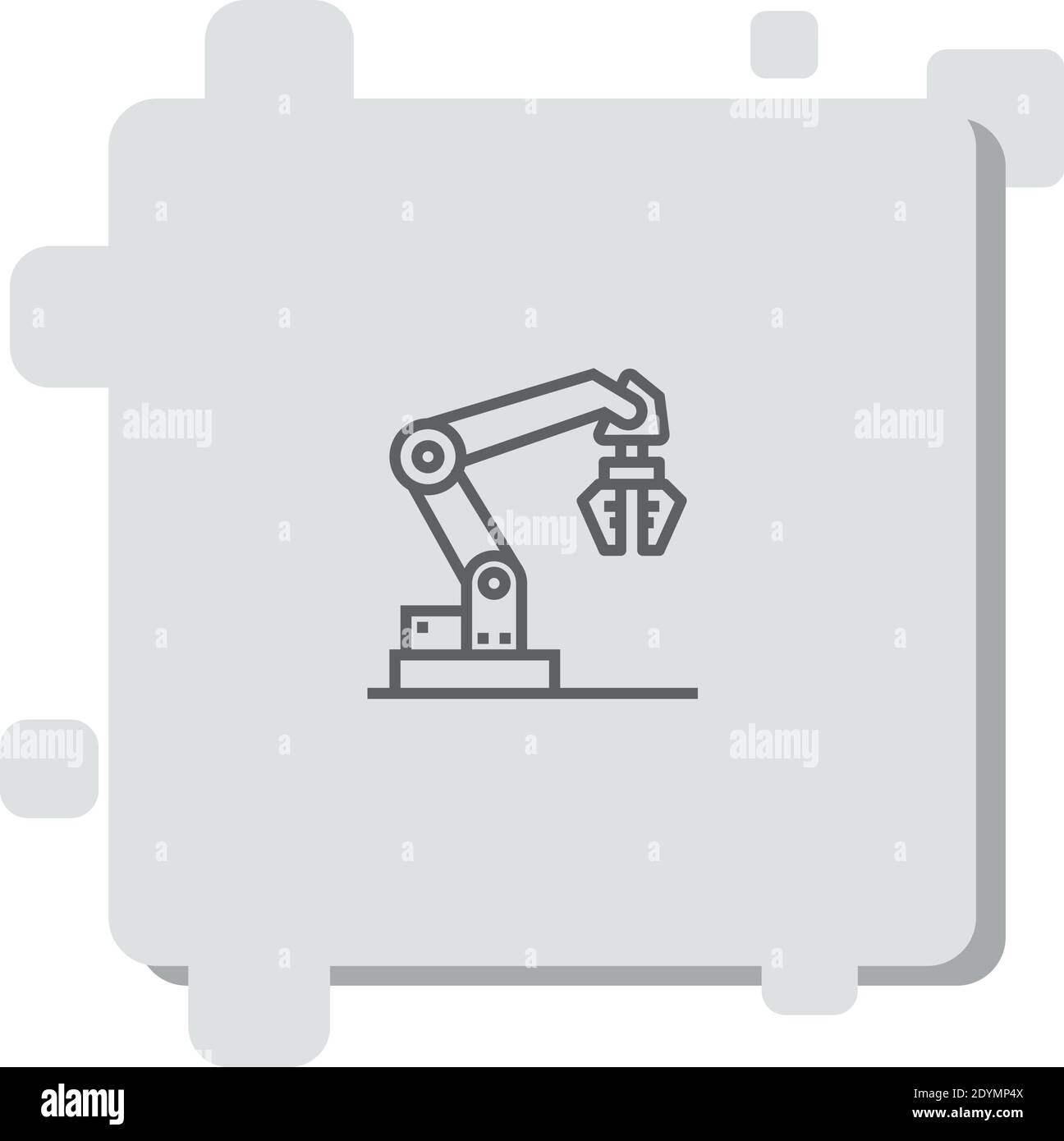 mechanical arm vector icon modern simple vector illustration Stock ...
