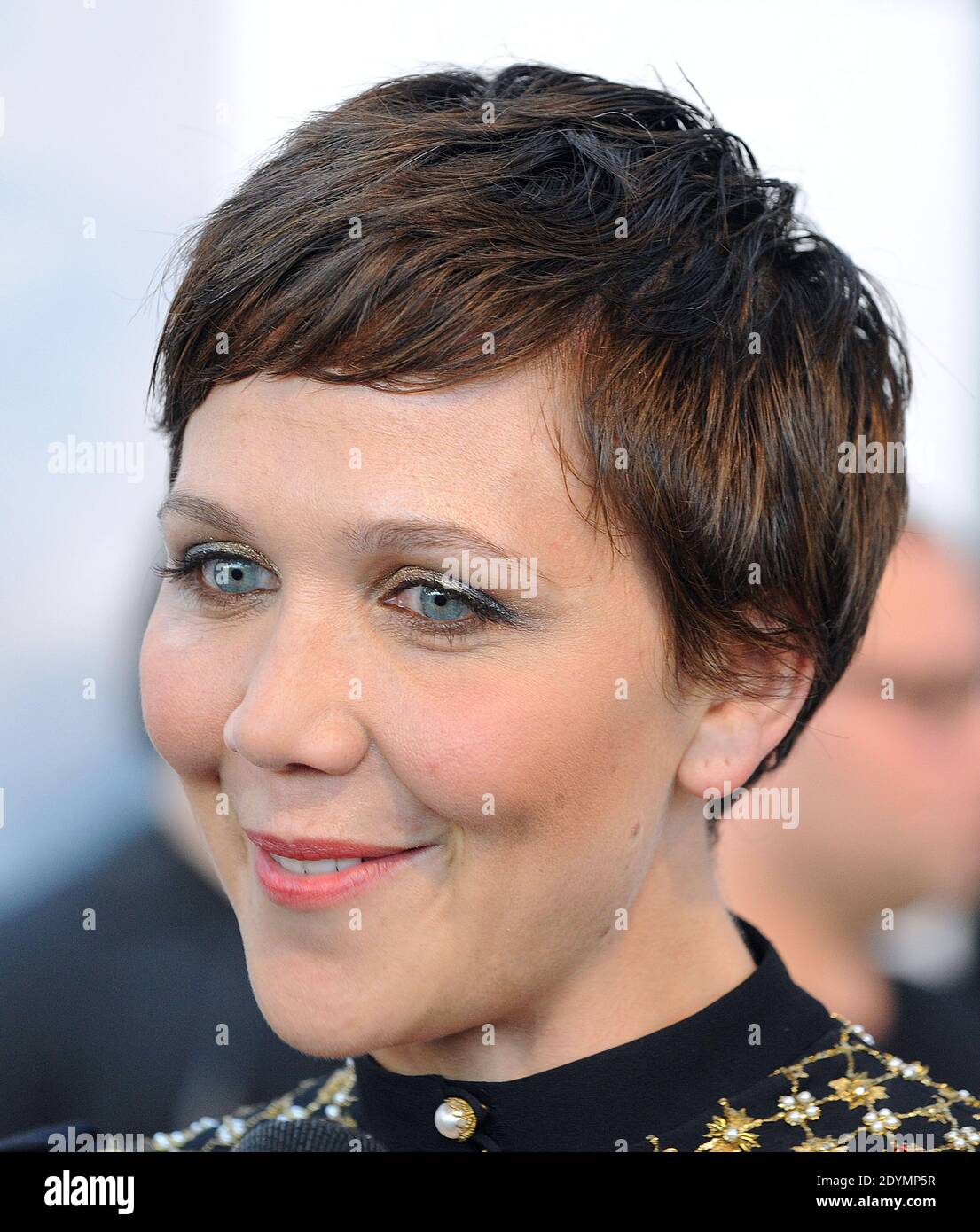 Actress Maggie Gyllenhaal attends the premiere of the film White House ...