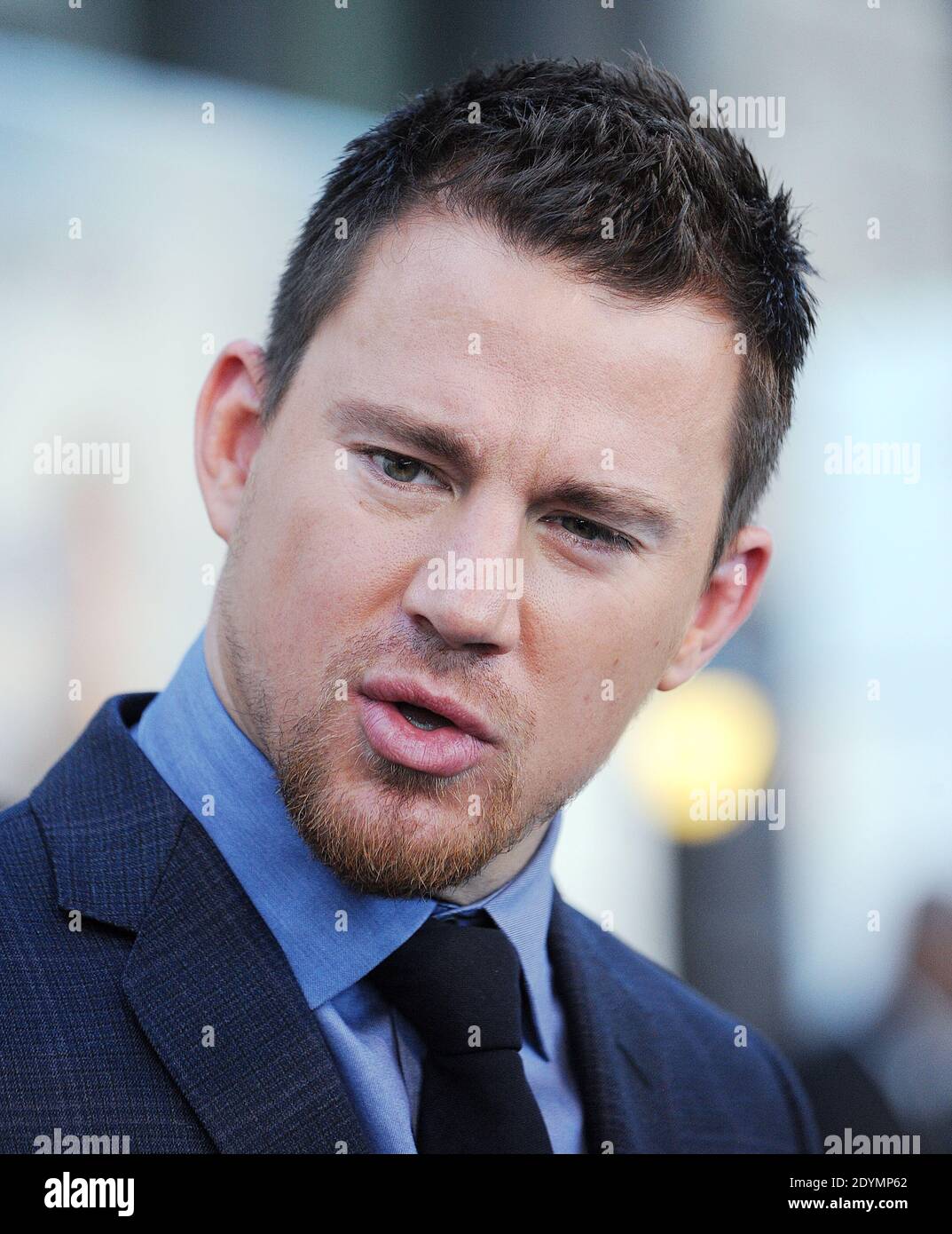 Actor Channing Tatum attends the premiere of the film White House Down ...