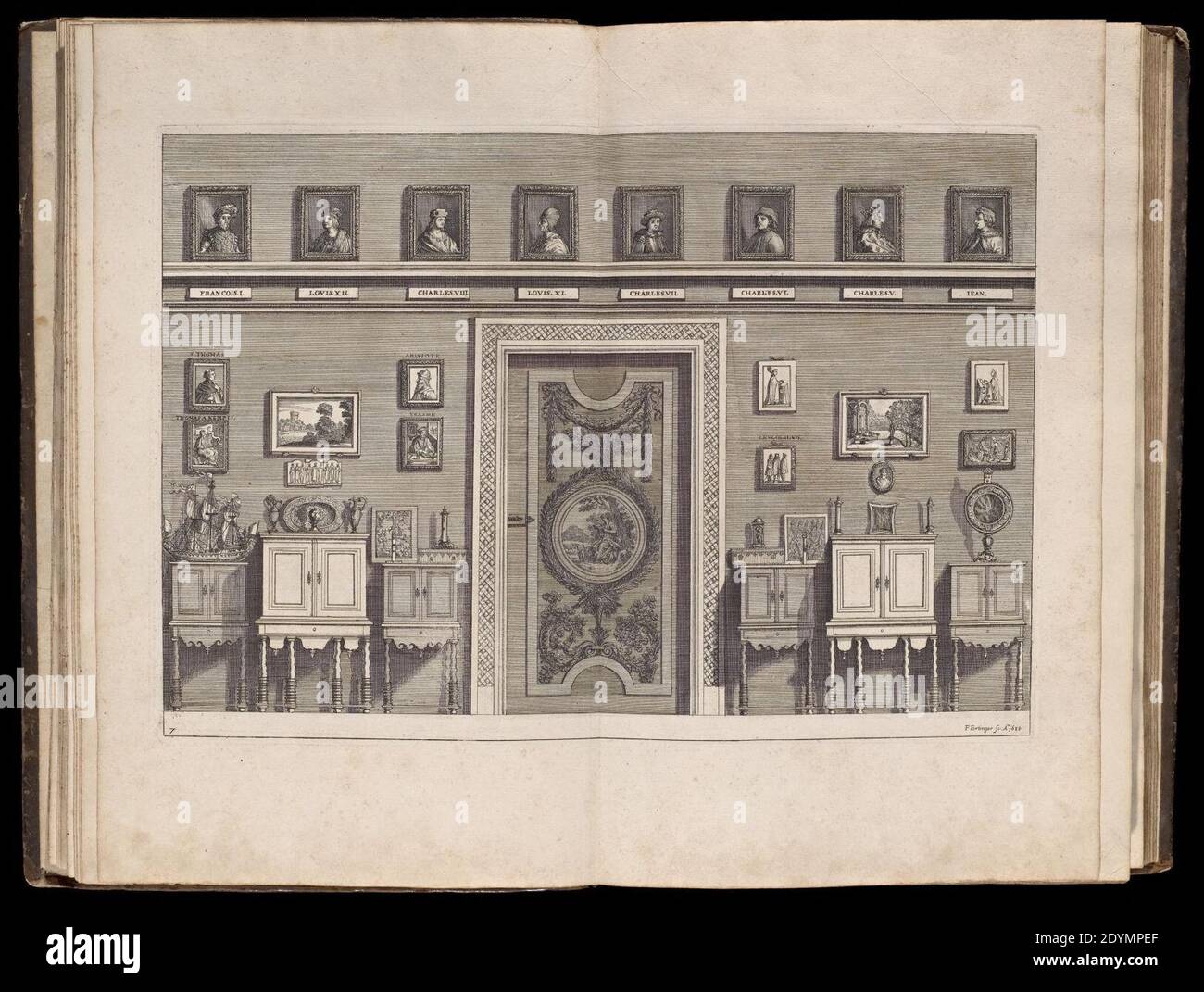 Le cabinet de la Bibliotheque de Sainte Genevieve Stock Photo - Alamy