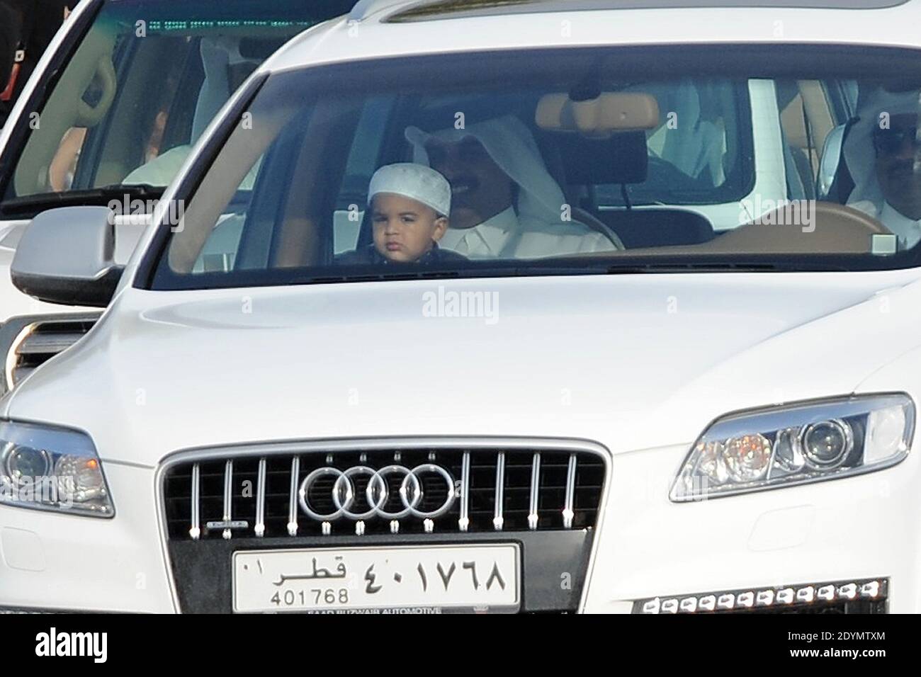 File photo shows Qatar's Emir Sheikh Tamim Bin Hamad Al Thani and his ...