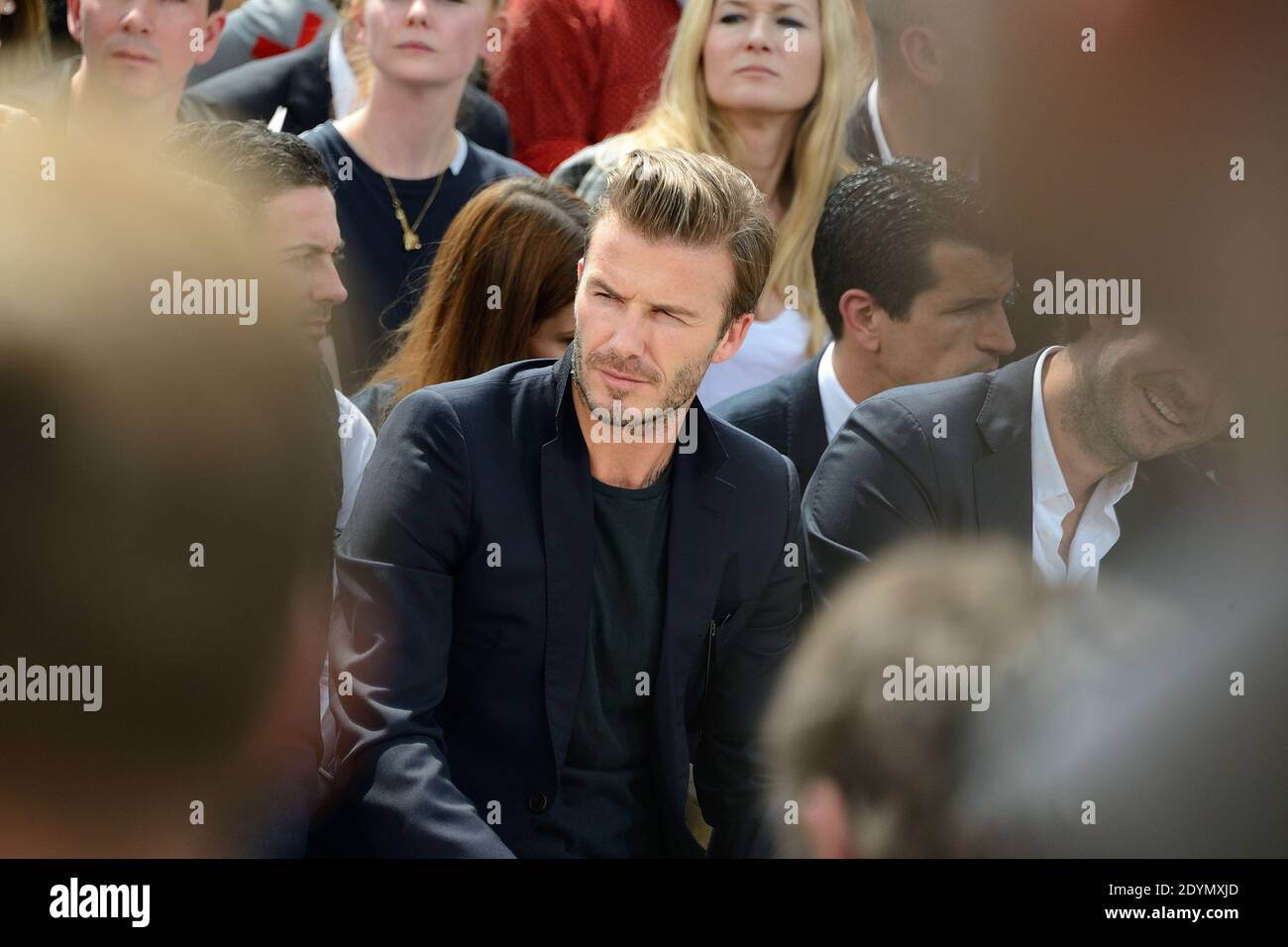 David Beckham attending Louis Vuitton Homme Spring-Summer 2014 Menswear ...