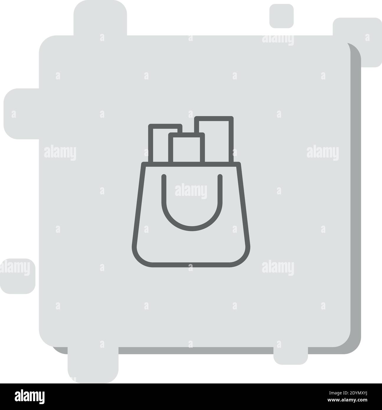 shopping bag vector icon modern simple vector illustration Stock Vector ...
