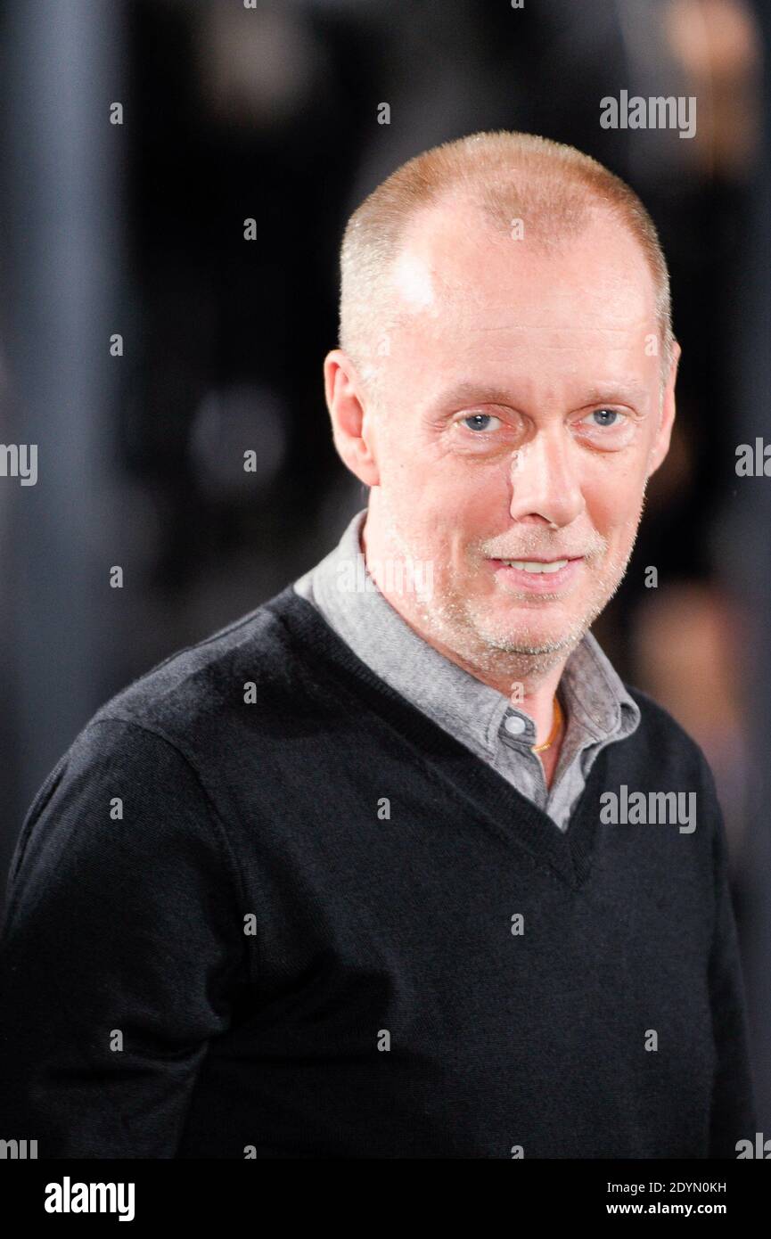 Designer Bill Gaytten after John Galliano Spring-Summer 2014 Menswear ...