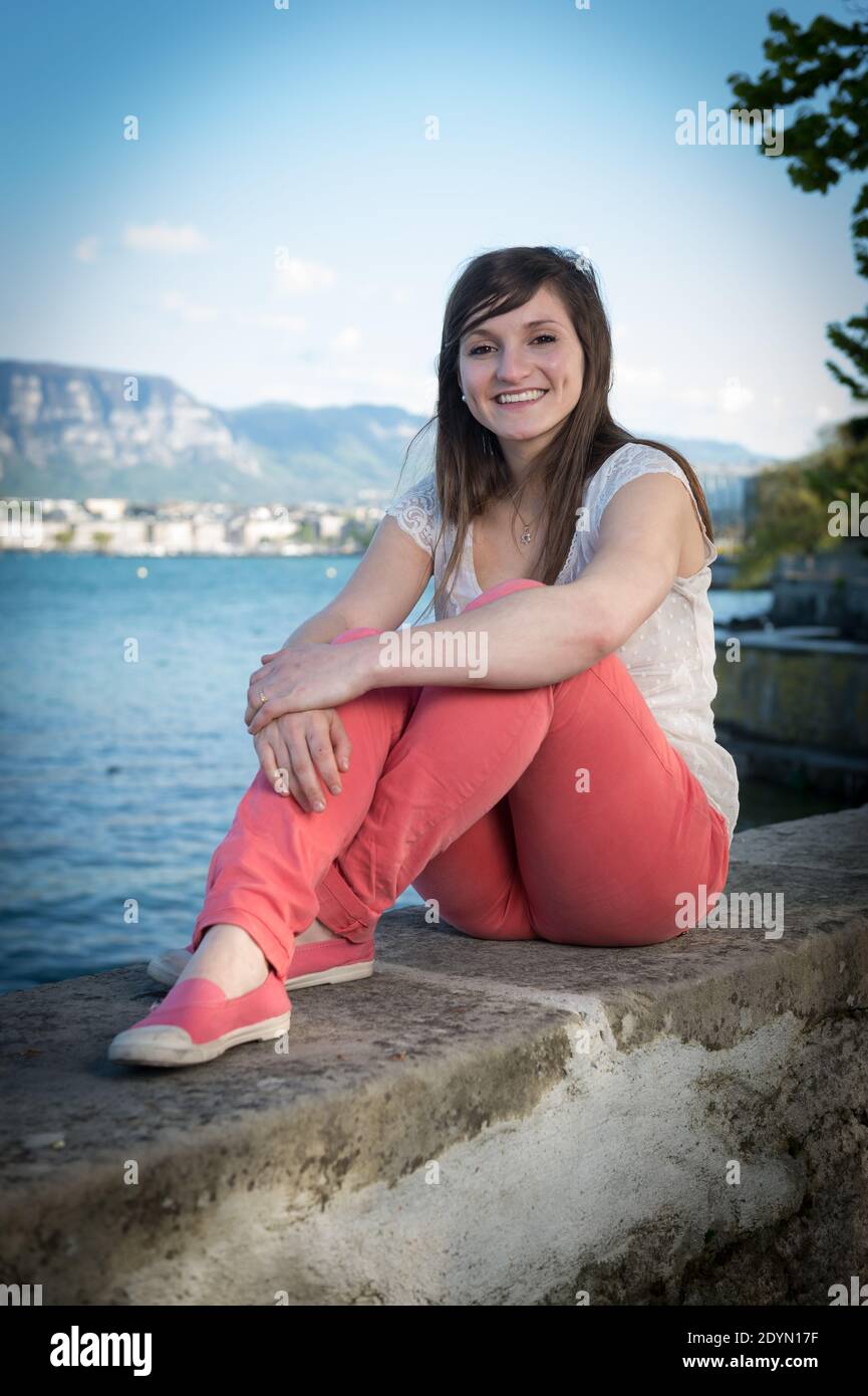 Exclusive - File picture of Noemie Honiat, contestant of o french TV ...