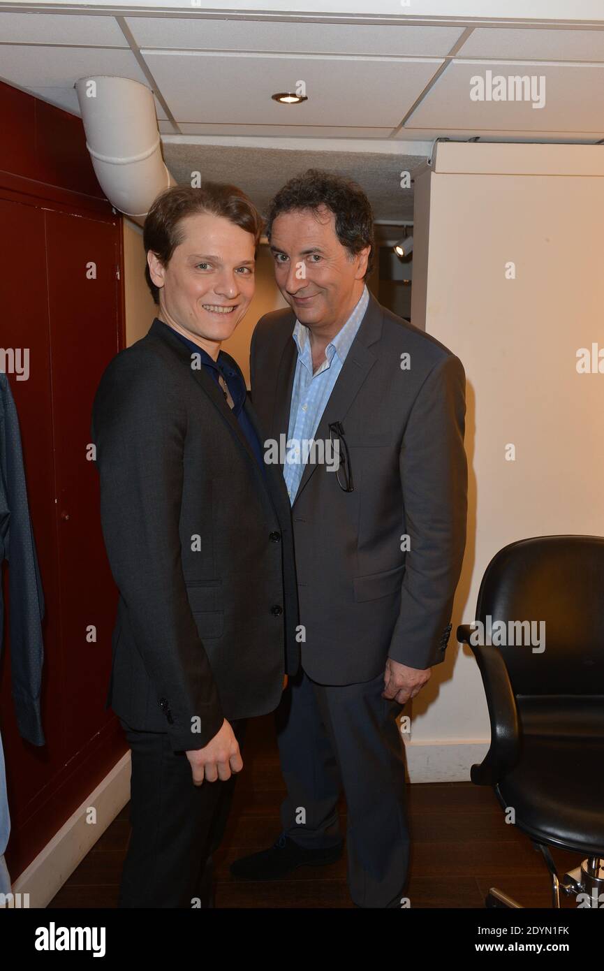 Benabar and Francois Morel at the taping of Vivement Dimanche on May 6 ...