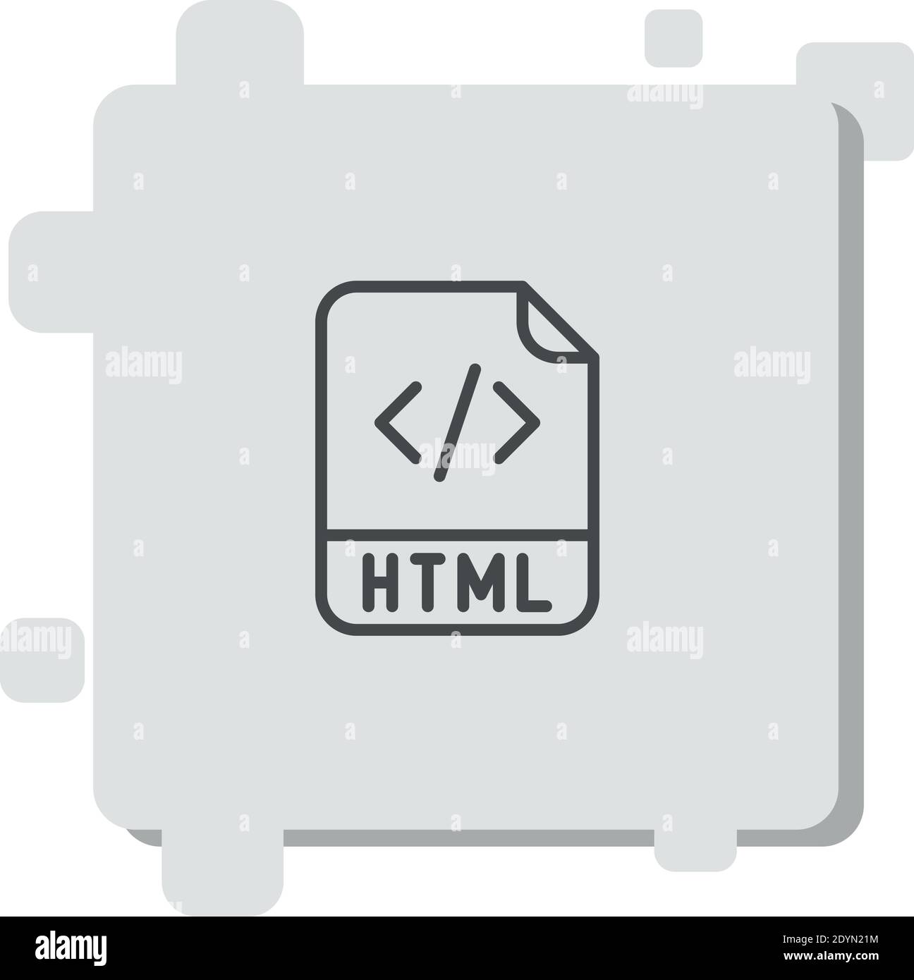 html vector icon modern simple vector illustration Stock Vector Image ...