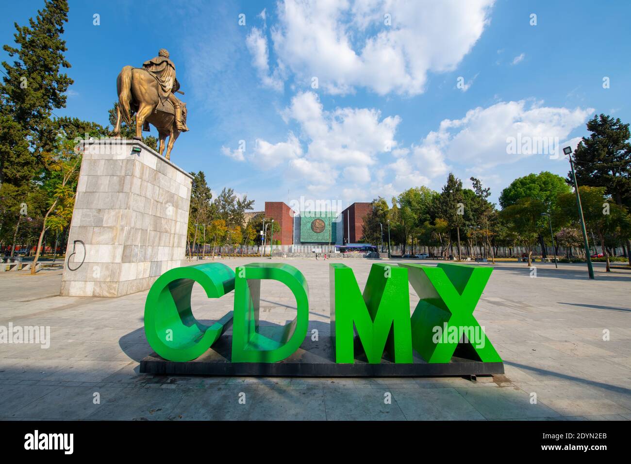 CDMX sign on Corregidora Street at Alhondiga Street in historic center ...