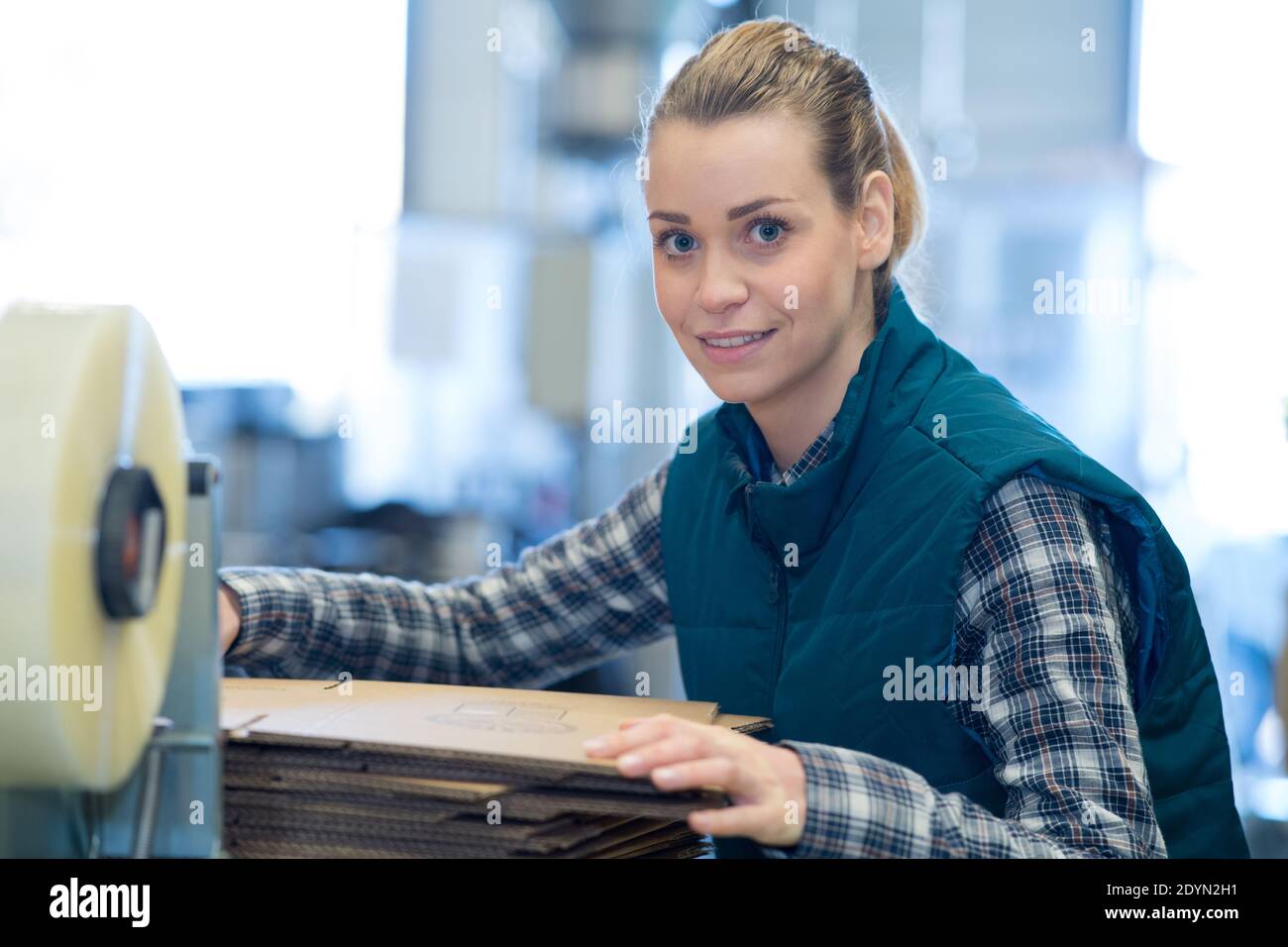 paper mill factory worker Stock Photo - Alamy