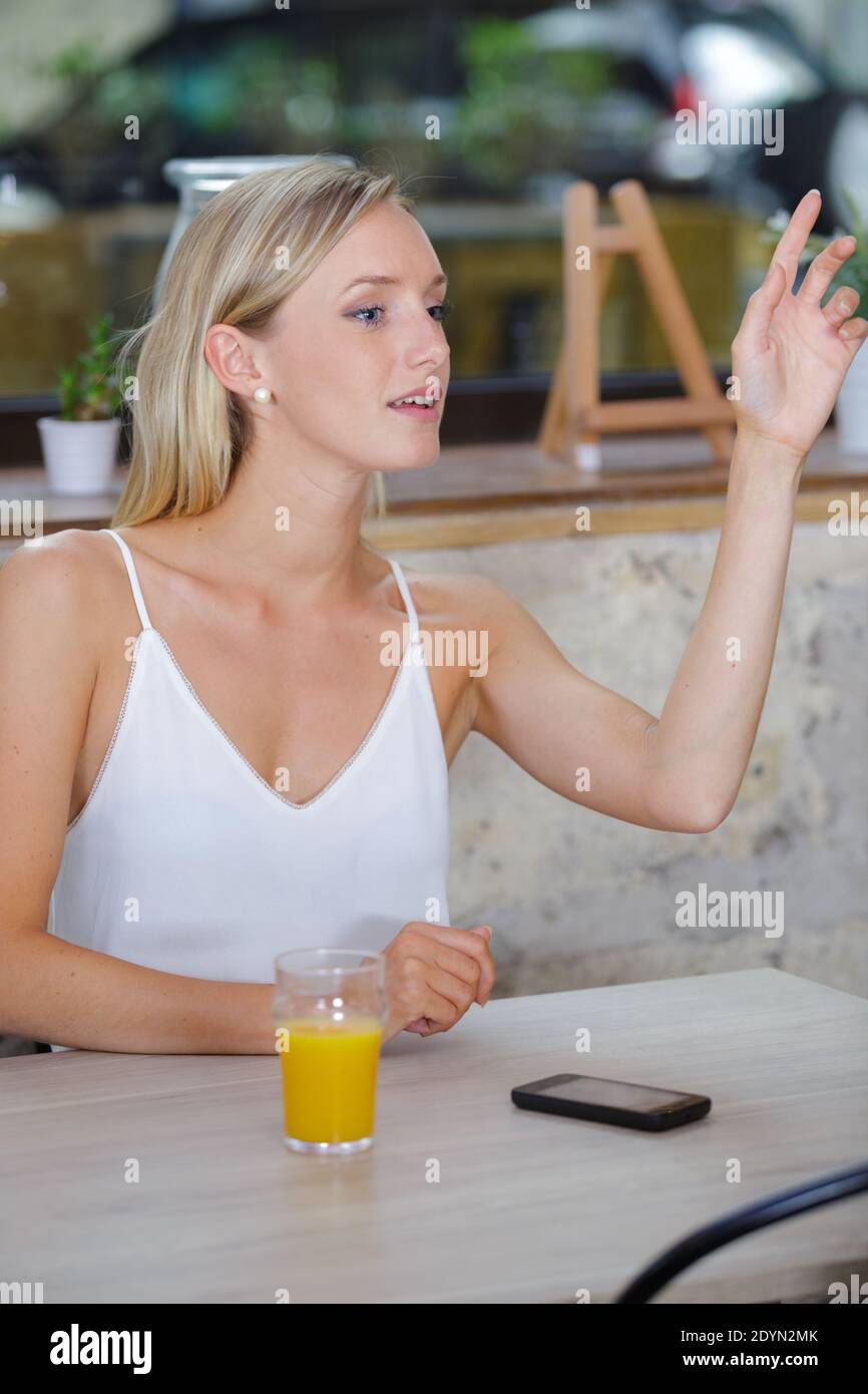 Asking something attractive young hi-res stock photography and images ...