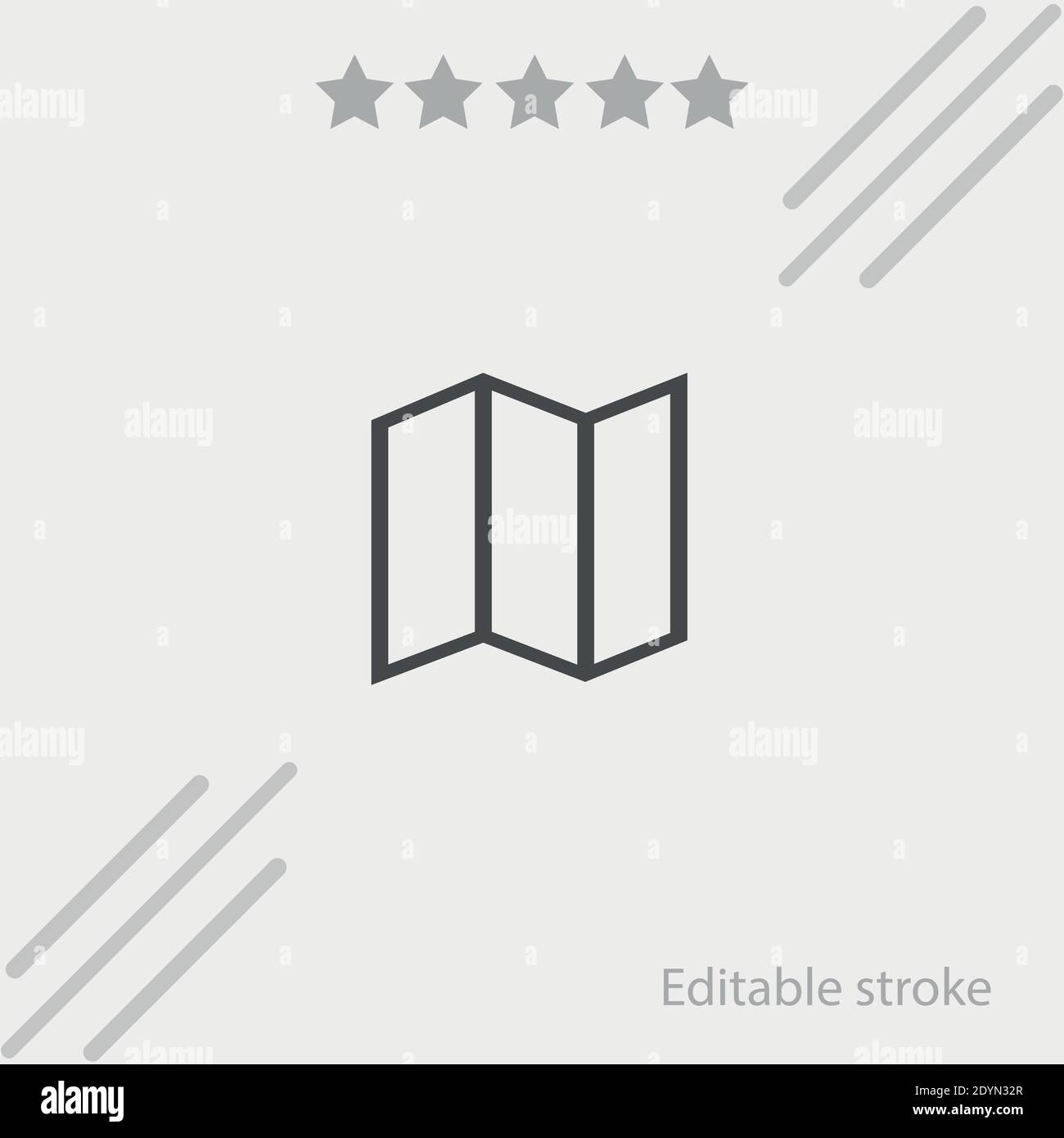 road map vector icon modern simple vector illustration Stock Vector ...