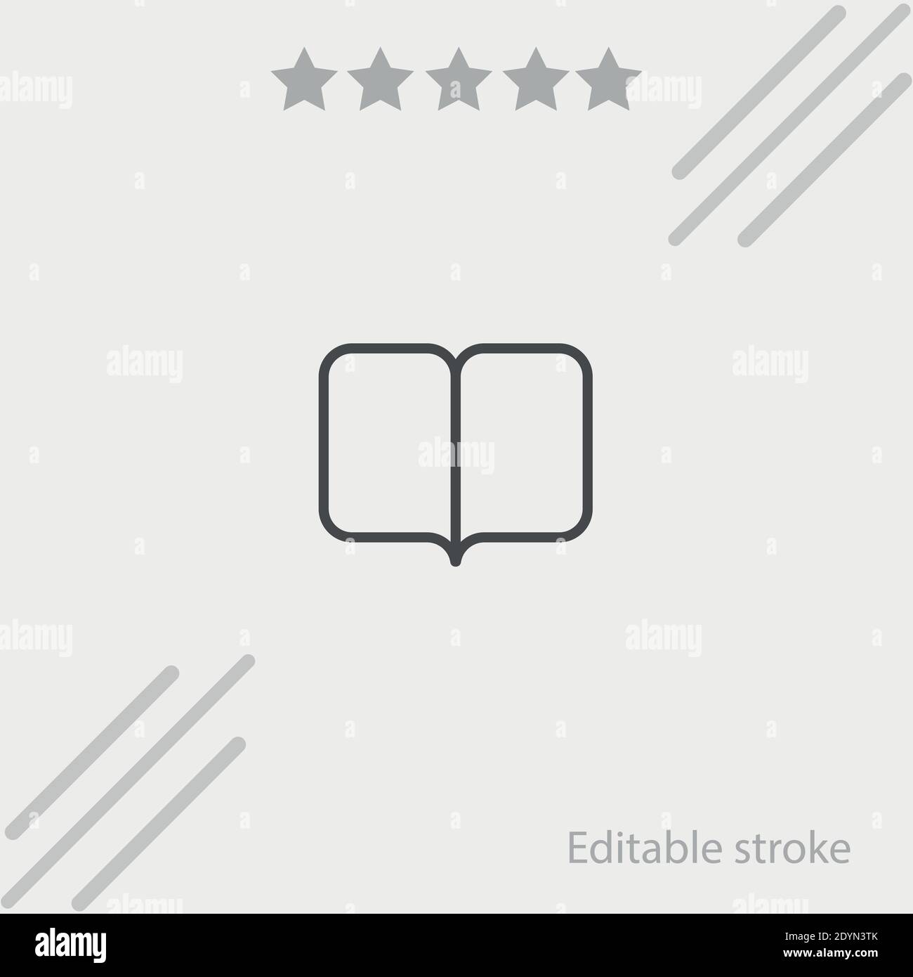 open blank book vector icon modern simple vector illustration Stock ...