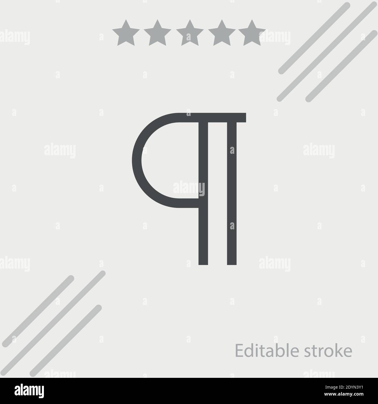 paragraph vector icon modern simple vector illustration Stock Vector ...