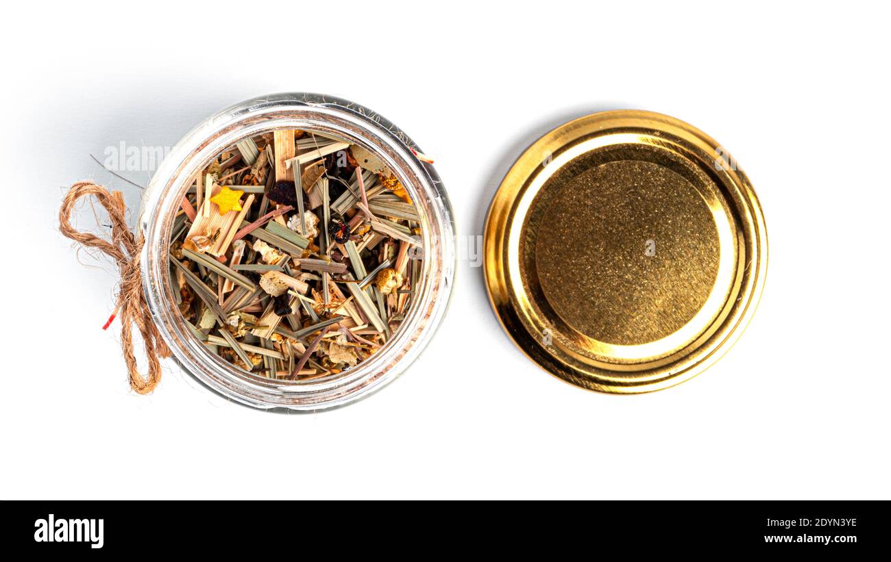 Transparent jar herbal tea hi-res stock photography and images - Alamy
