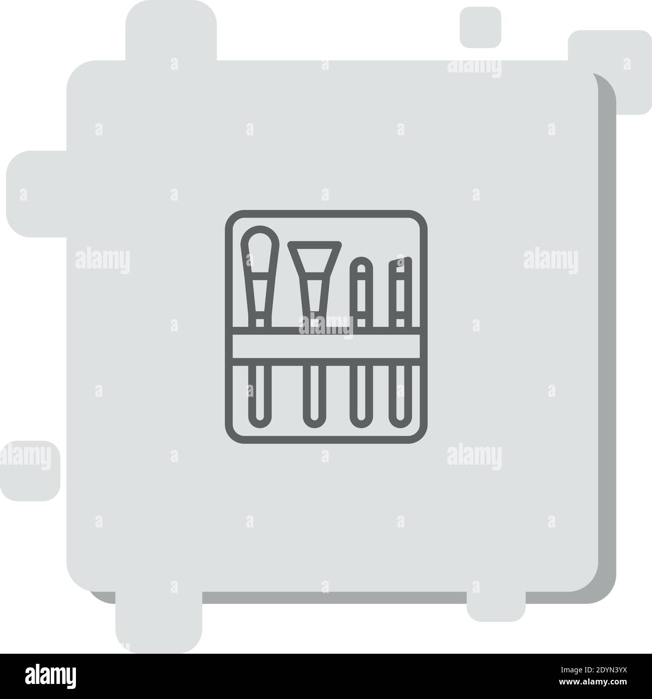 make up kit vector icon modern simple vector illustration Stock Vector ...